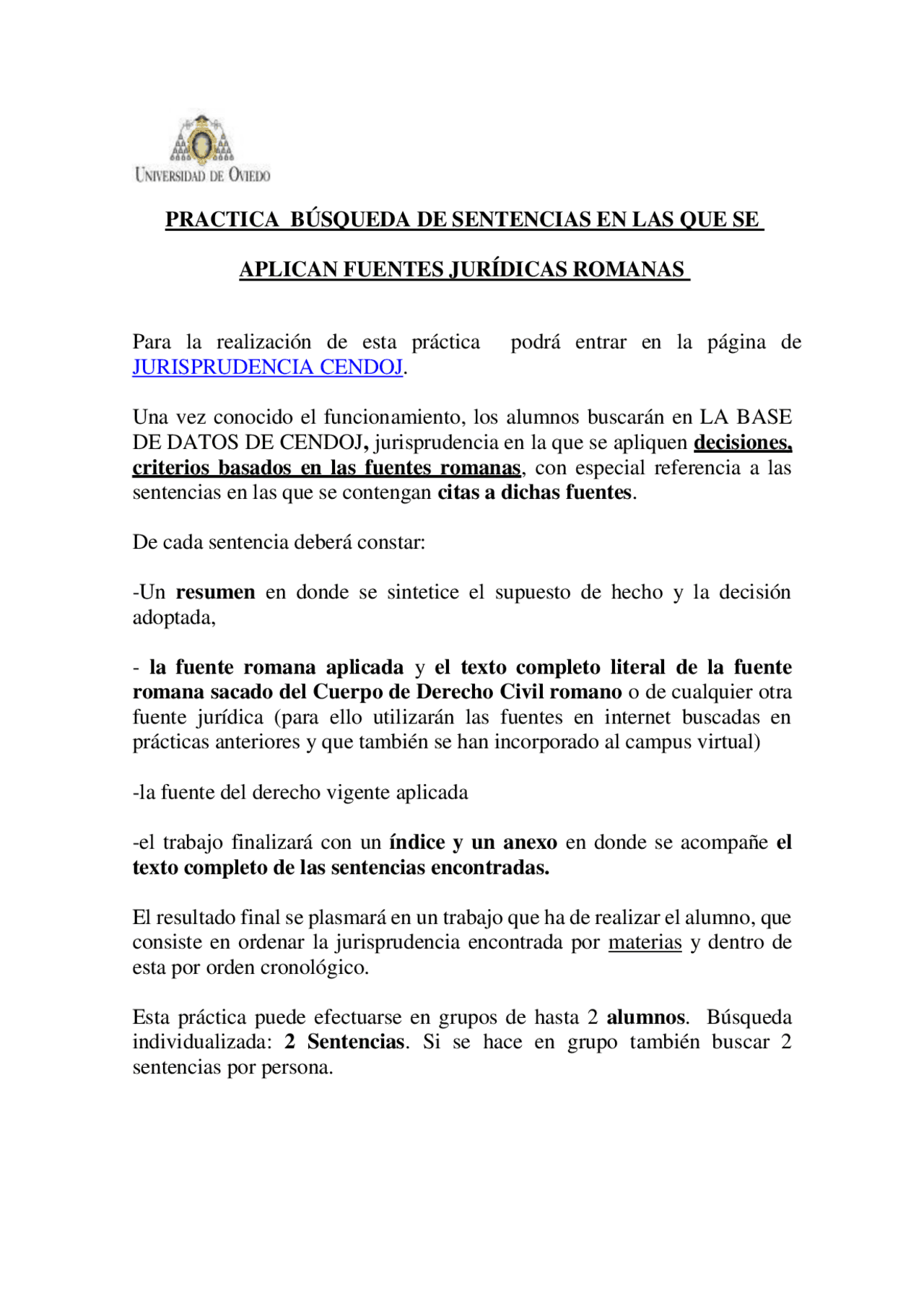 Práctica 3 De Derecho Romano Ejercicios De Derecho Romano Docsity