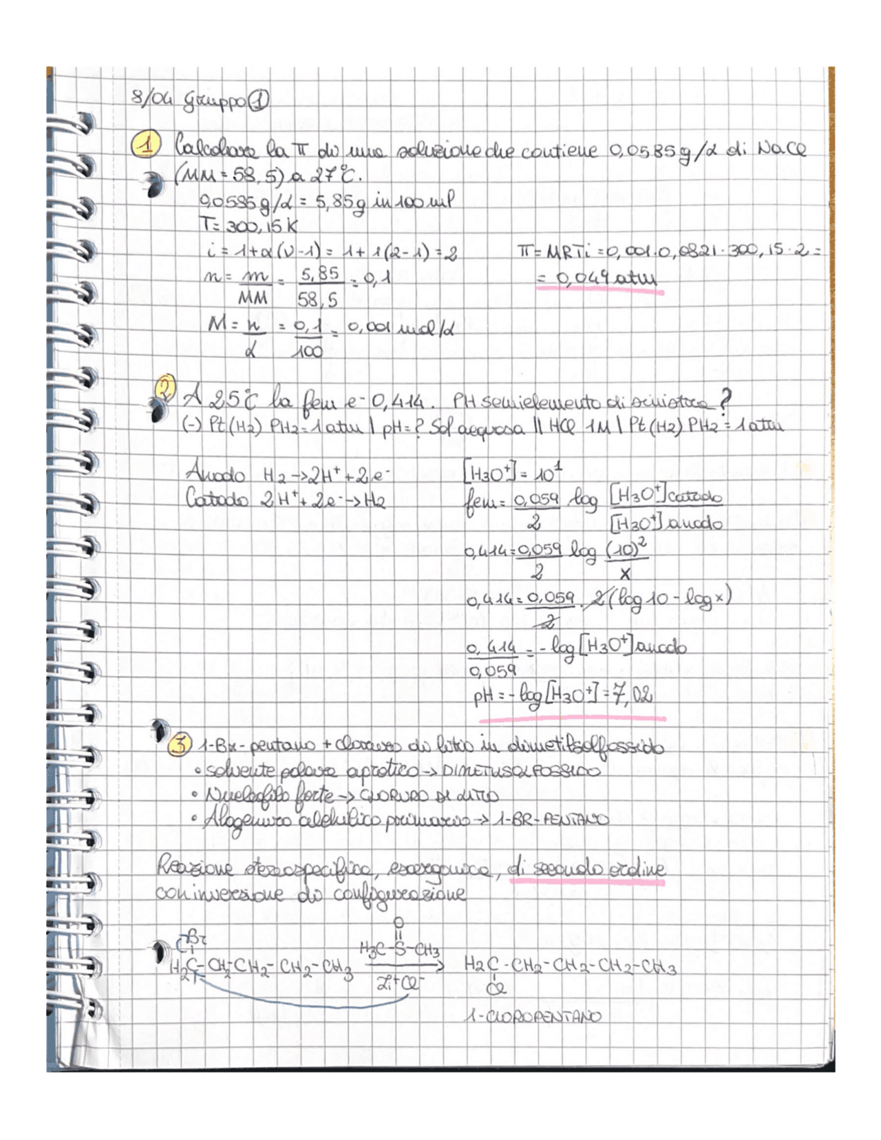 Failed Sintesi Del Corso Di Chimica Docsity
