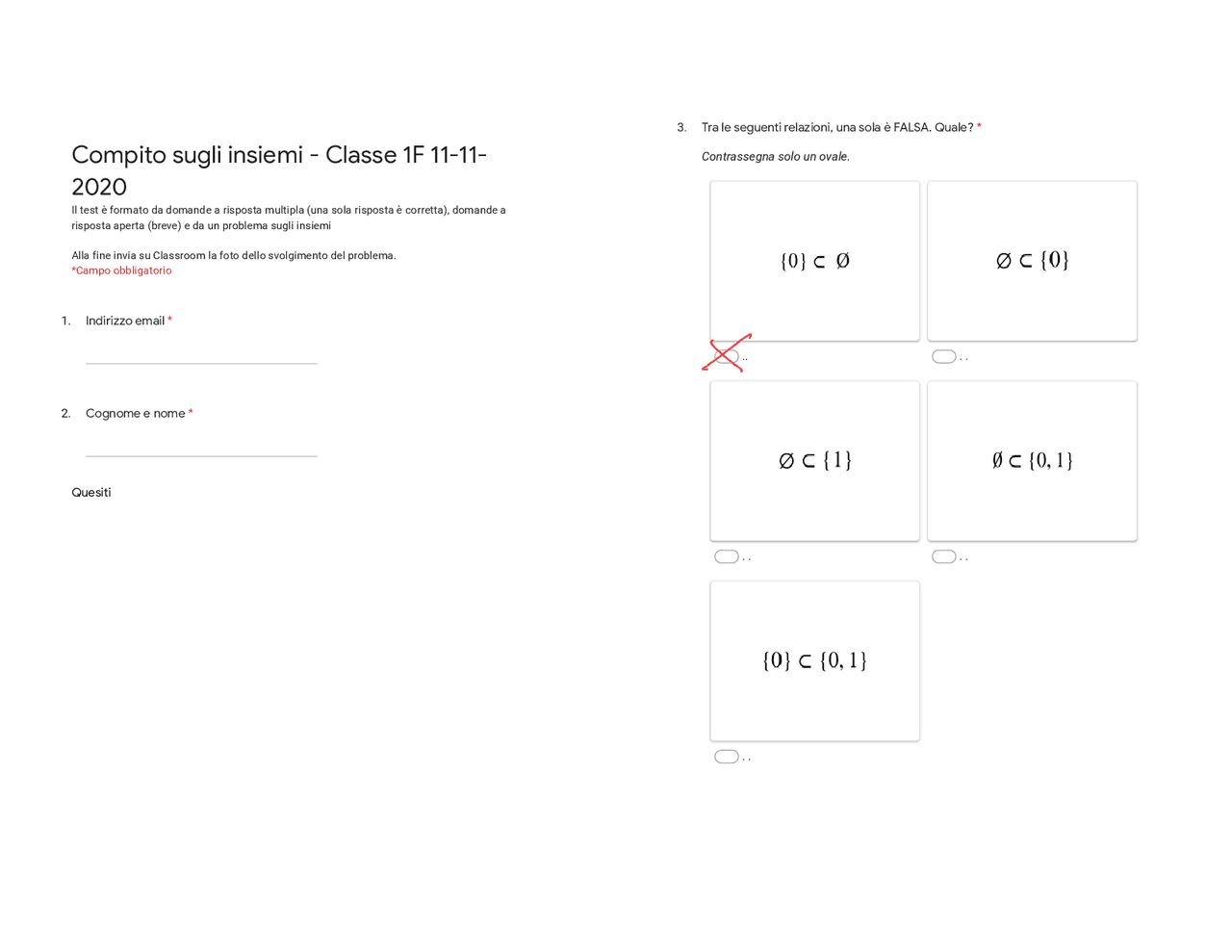 Esercizi Insiemi Matematica Esercizi Di Matematica Docsity