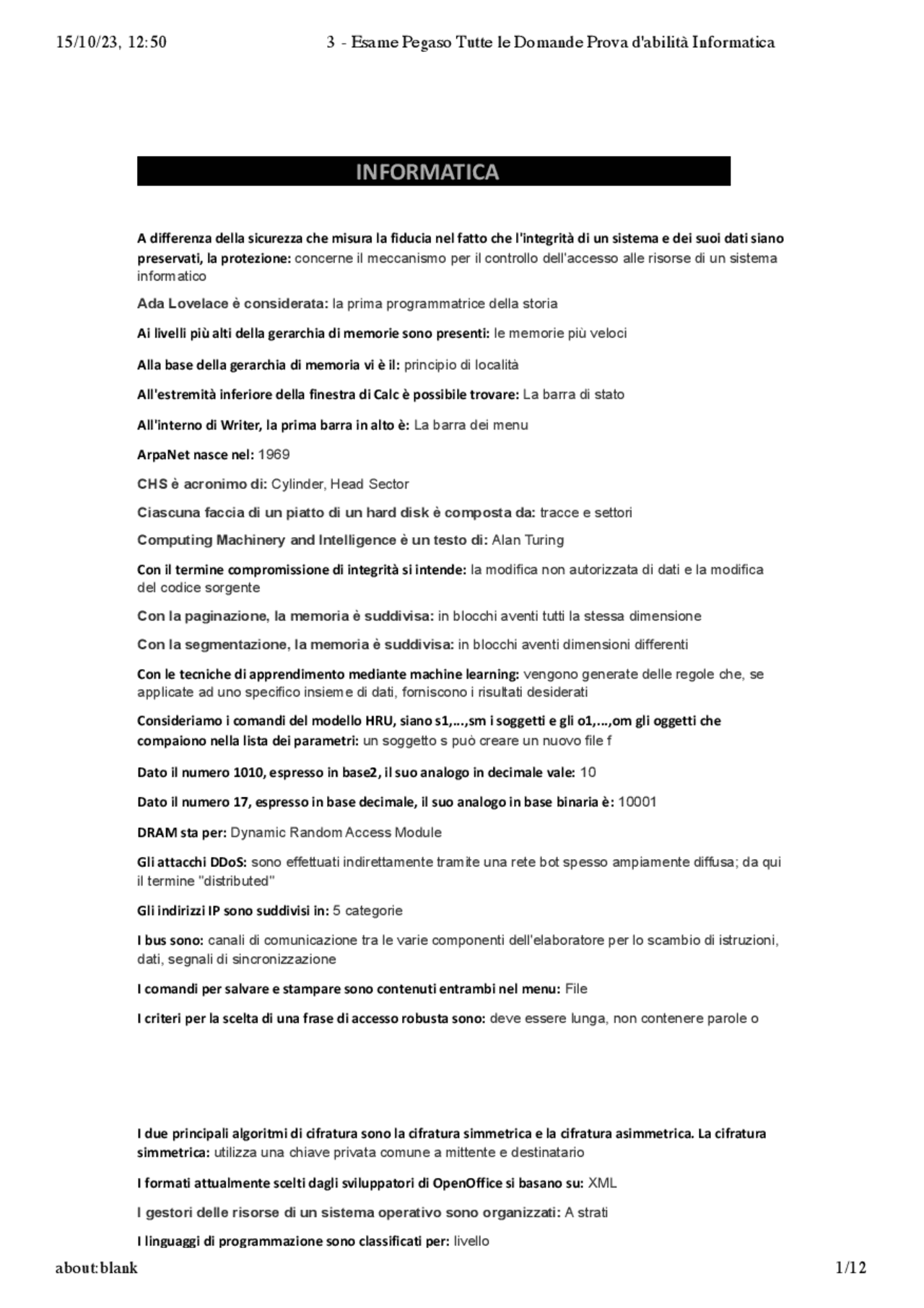 Prove Di Abilità Informatica Pegaso 2023 Panieri Di Sistemi