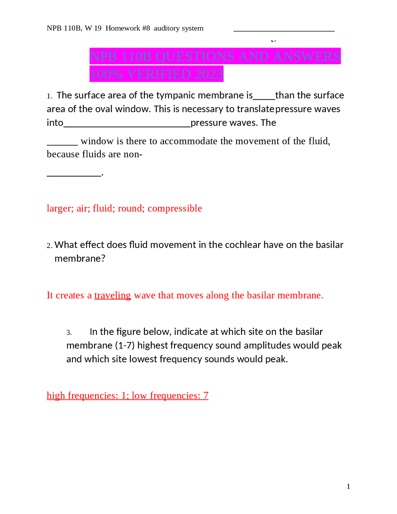 Npb 110b Questions And Answers 100 Verified 2023npb 110b Questions And