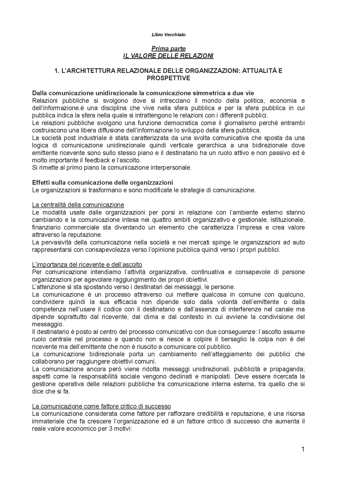 Appunti Lezione E Riassunto Libro Appunti Di Marketing Docsity