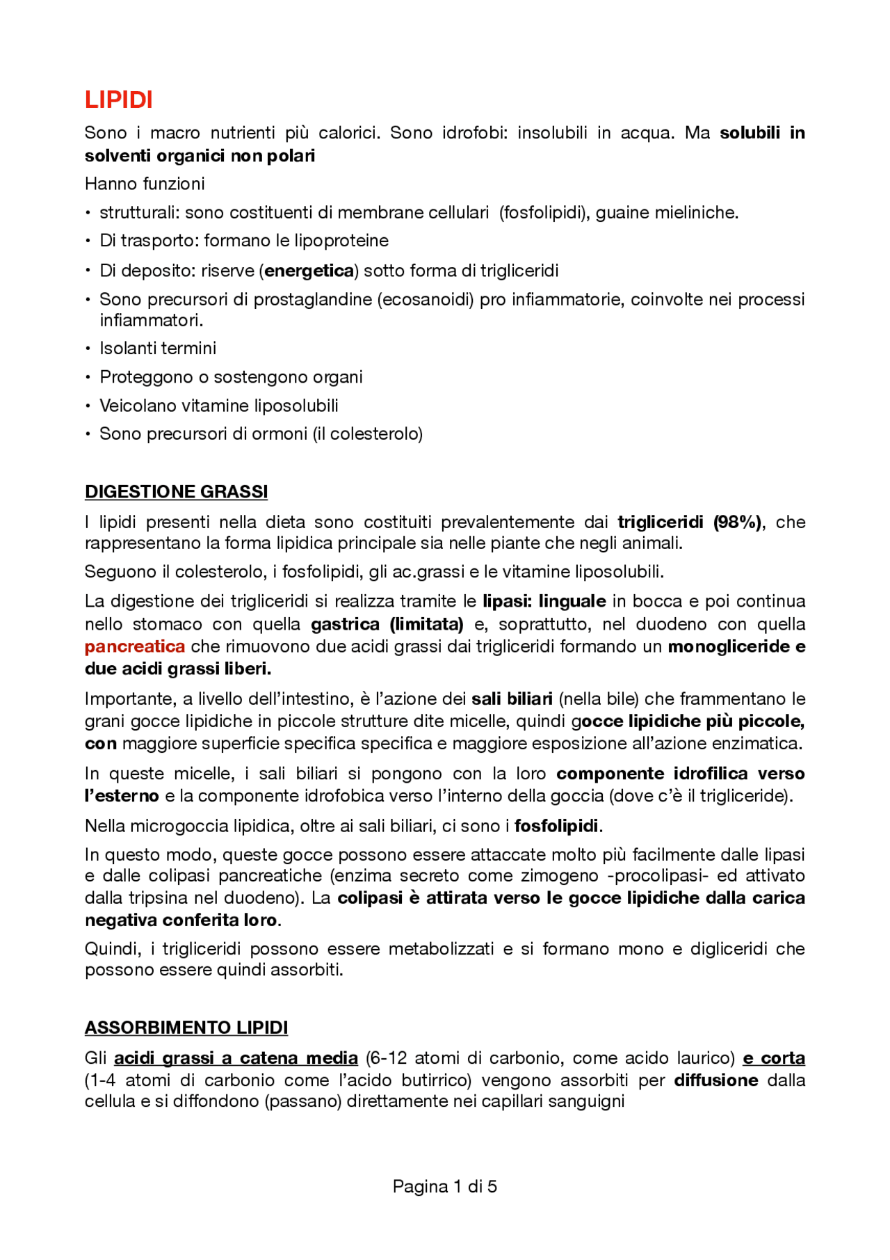 Lipidi Lm61 San Raffaele Nutrizione Appunti Di Scienze Degli Alimenti