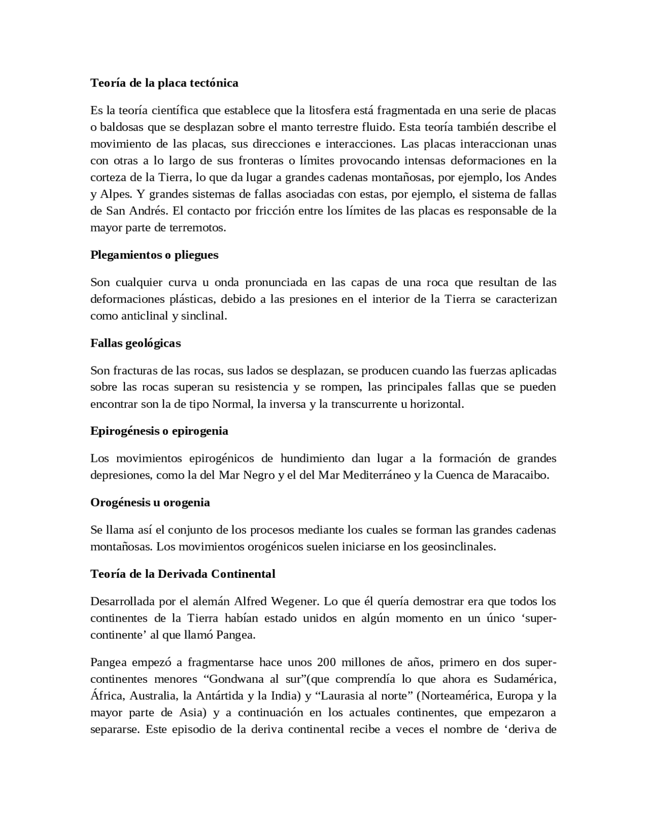 Teoría De Las Placas Tectónicas Apuntes De Geología Docsity