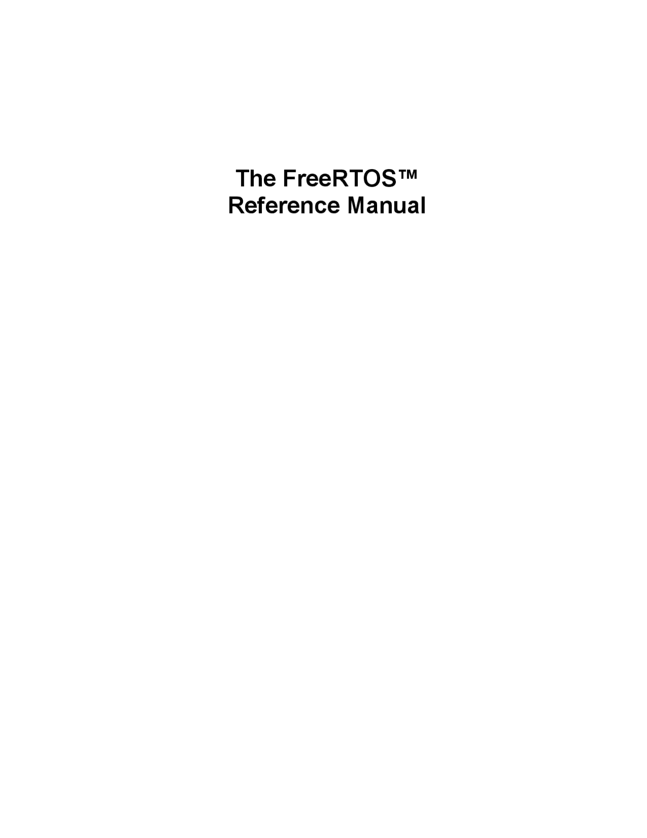 Reference manual FreeRTOS, version10_0_0 | Cheat Sheet Embedded Systems | Docsity