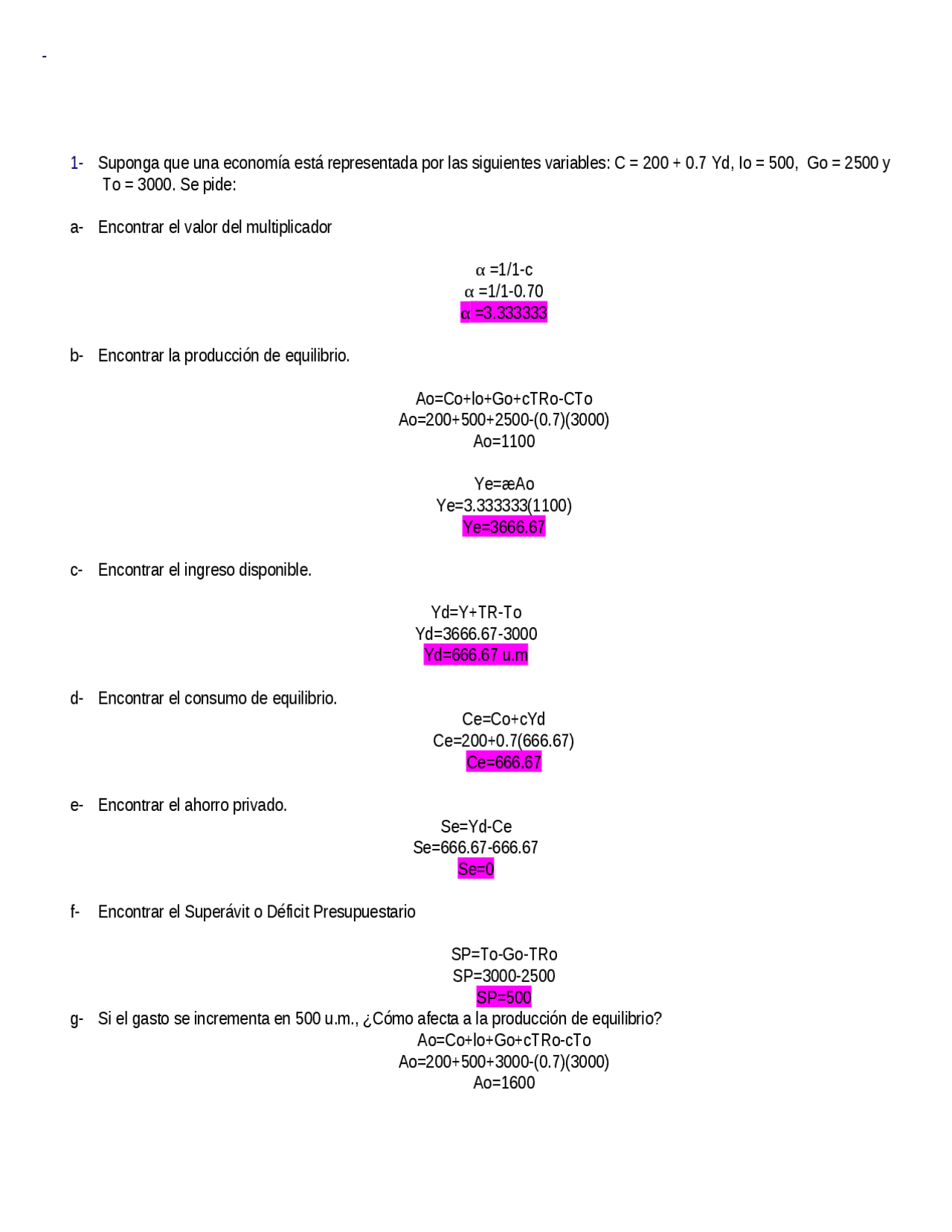Examen Resulto De Macroeconomia Exámenes De Macroeconomía Docsity