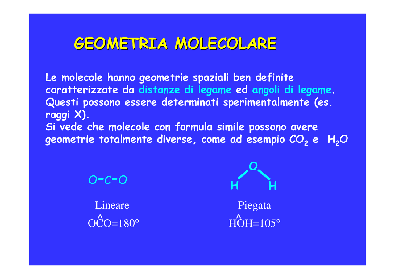 Angoli Di Legame Della Geometria Molecolare Scl2