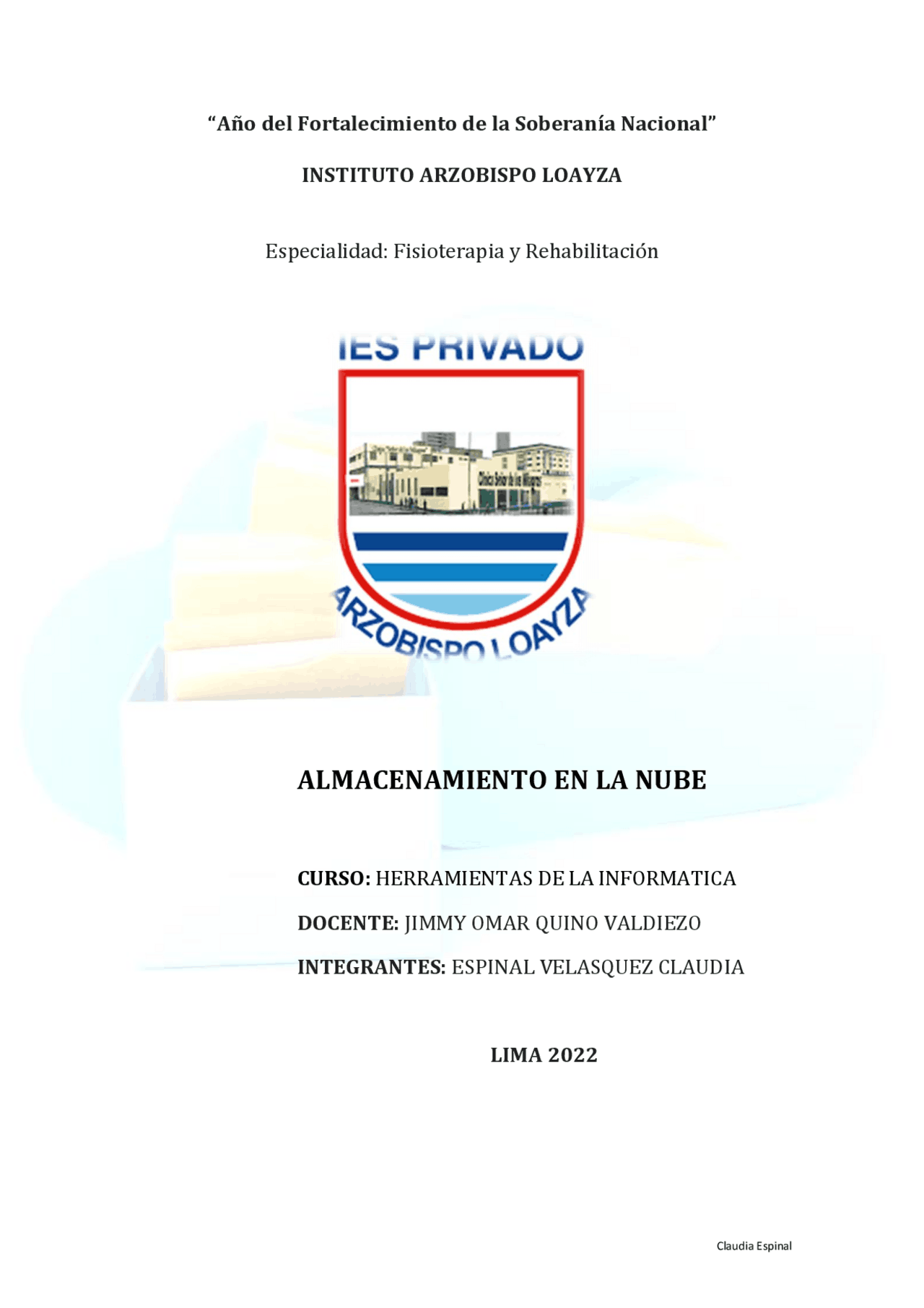 Almacenamiento En La Nube Resúmenes De Informática Docsity