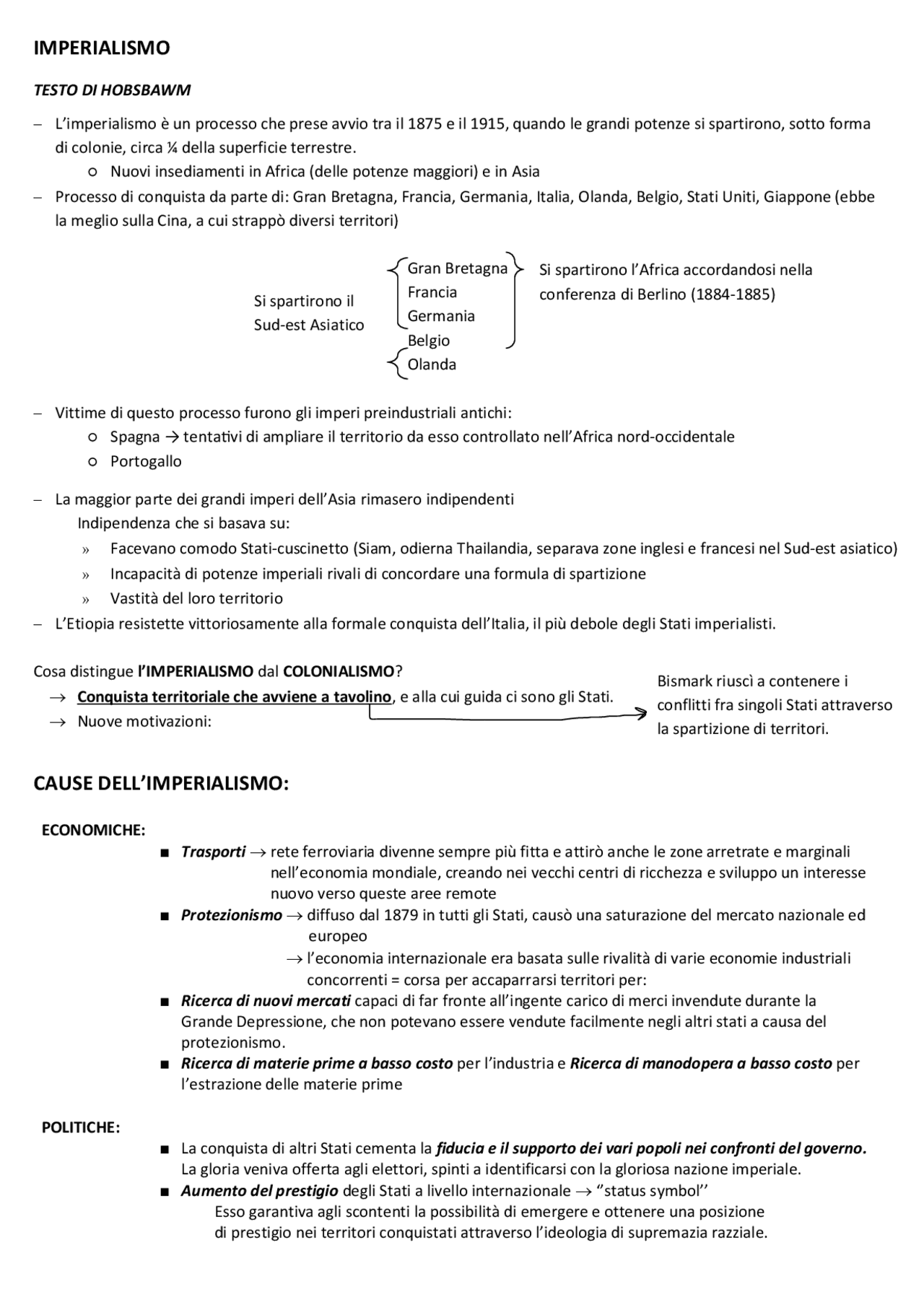 Imperialismo, Nazionalismo e Razzismo - Dispense complete Maturità ...