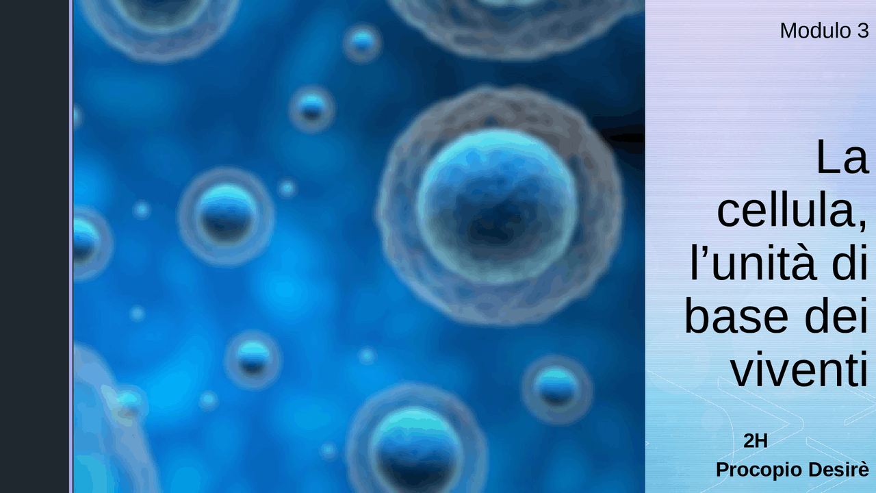 Power Point Sulla Cellula Slide Di Biologia Docsity