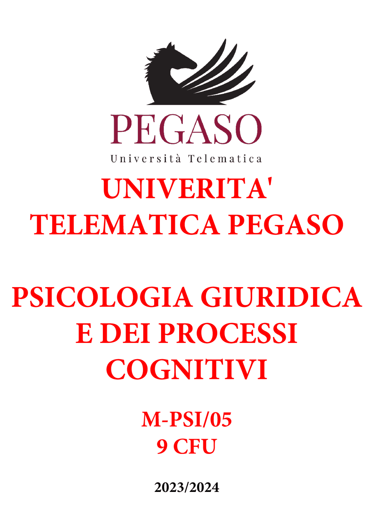 Test Domande Psicologia Giuridica E Dei Processi Cognitivi Universita