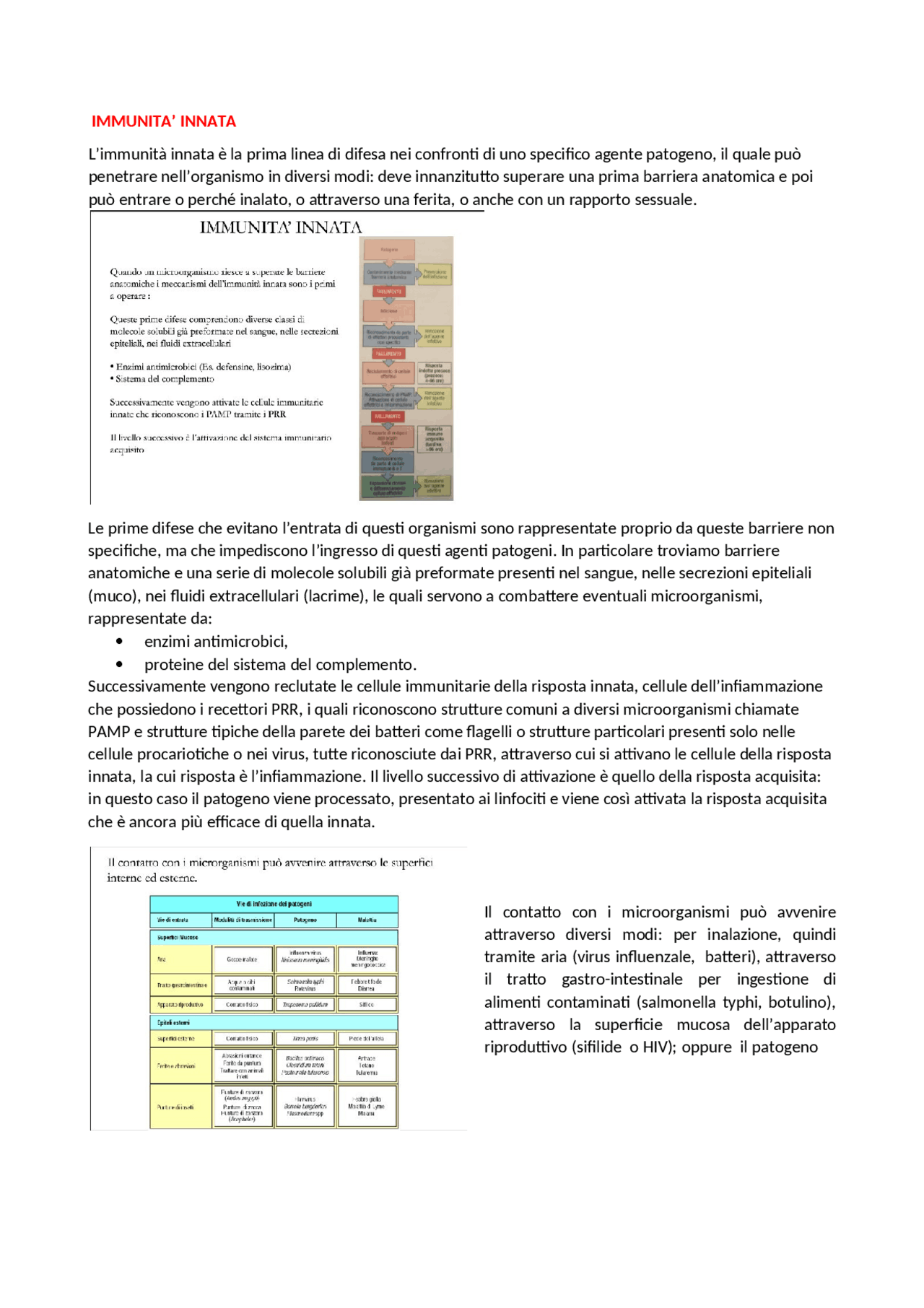 Immunità Innata Sistema Del Complemento Sbobinature Di Immunologia