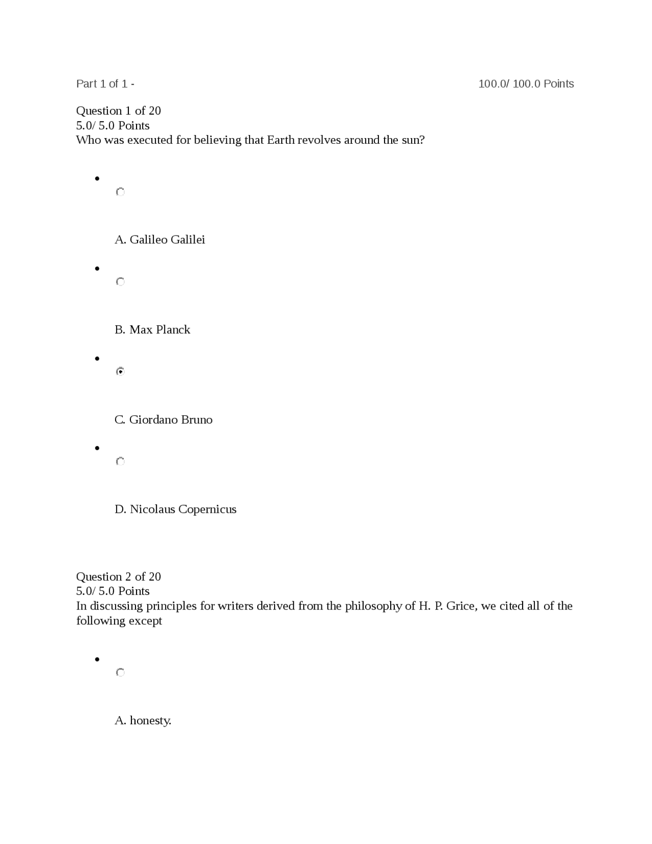 English composition ii exam | Exams English Literature | Docsity