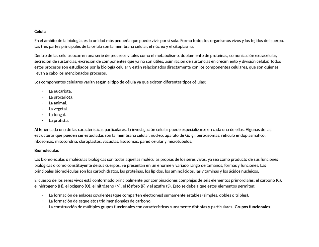 Procesos Biologicos Apuntes De Biología Docsity