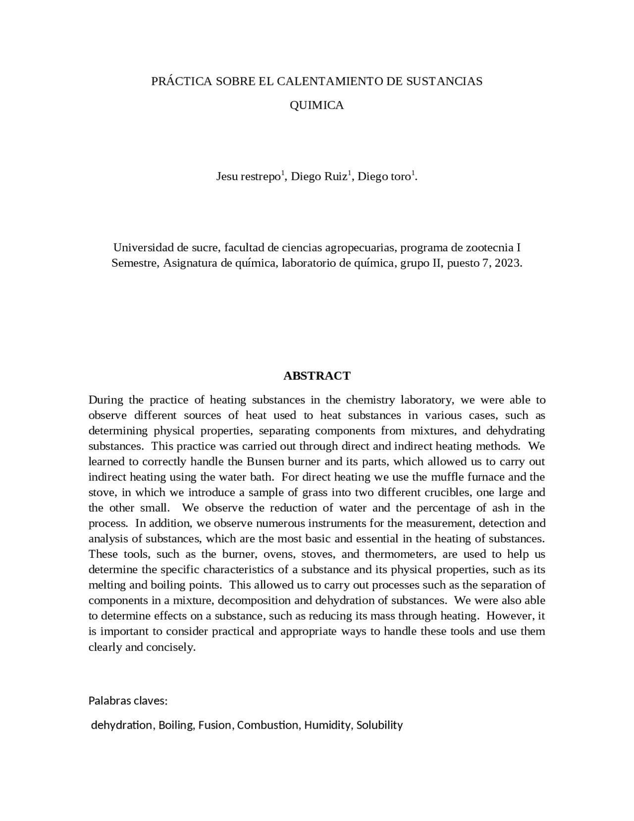 Sobre El Calentamiento De Moléculas Monografías Ensayos De