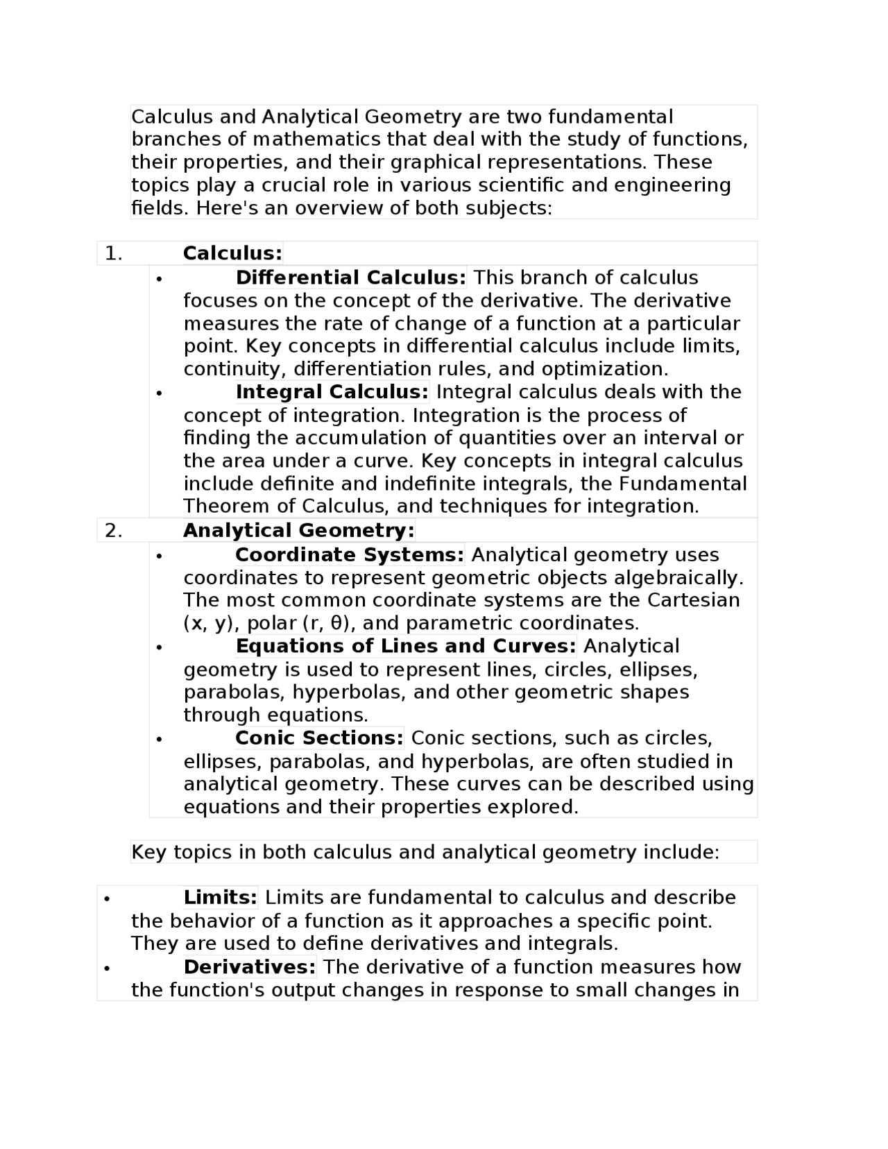 Calculus is a branch of mathematics that deals with rates of change and ...