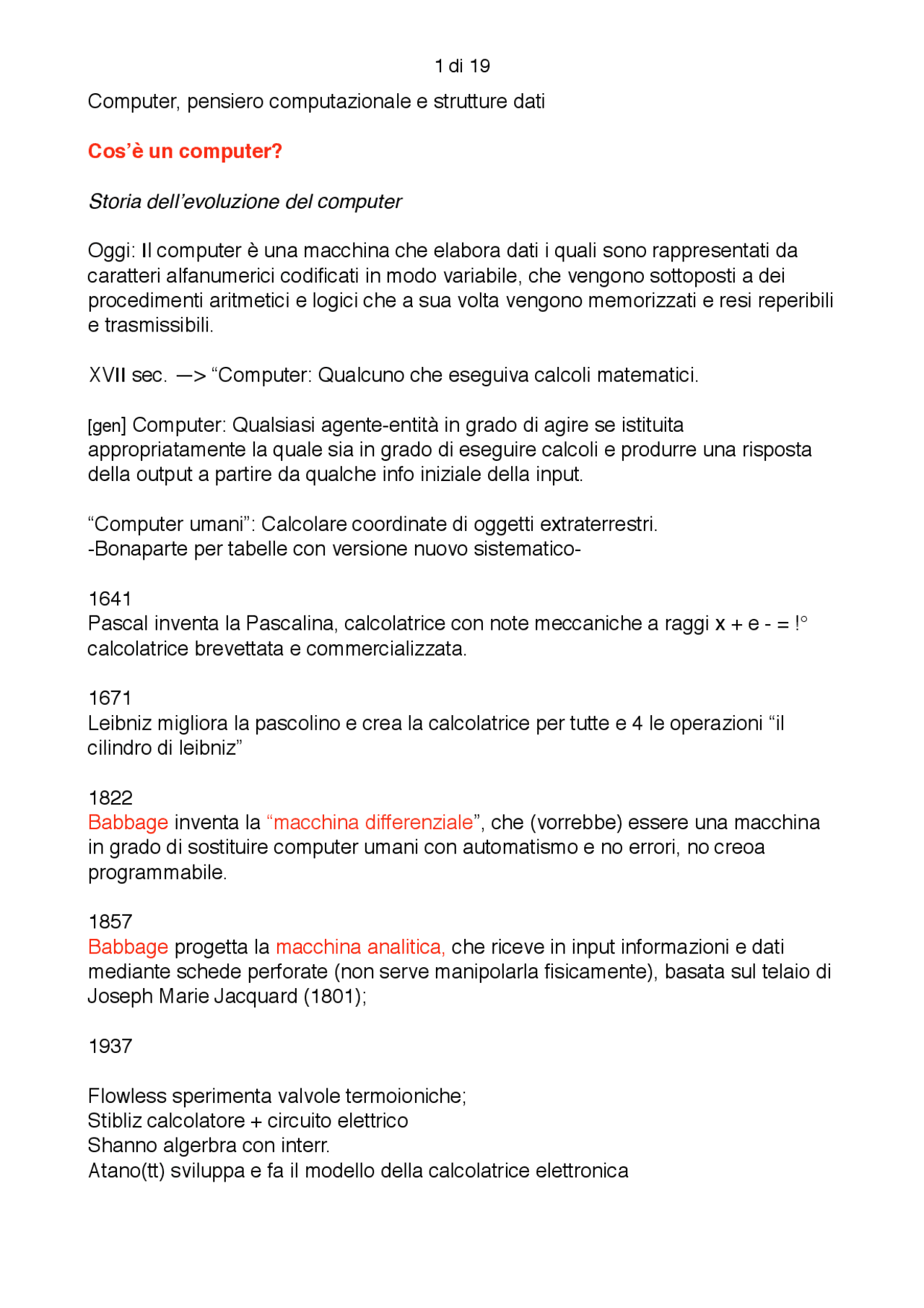 Schemi Informatica Di Base Unibo Schemi E Mappe Concettuali Di Elementi Di Informatica Docsity