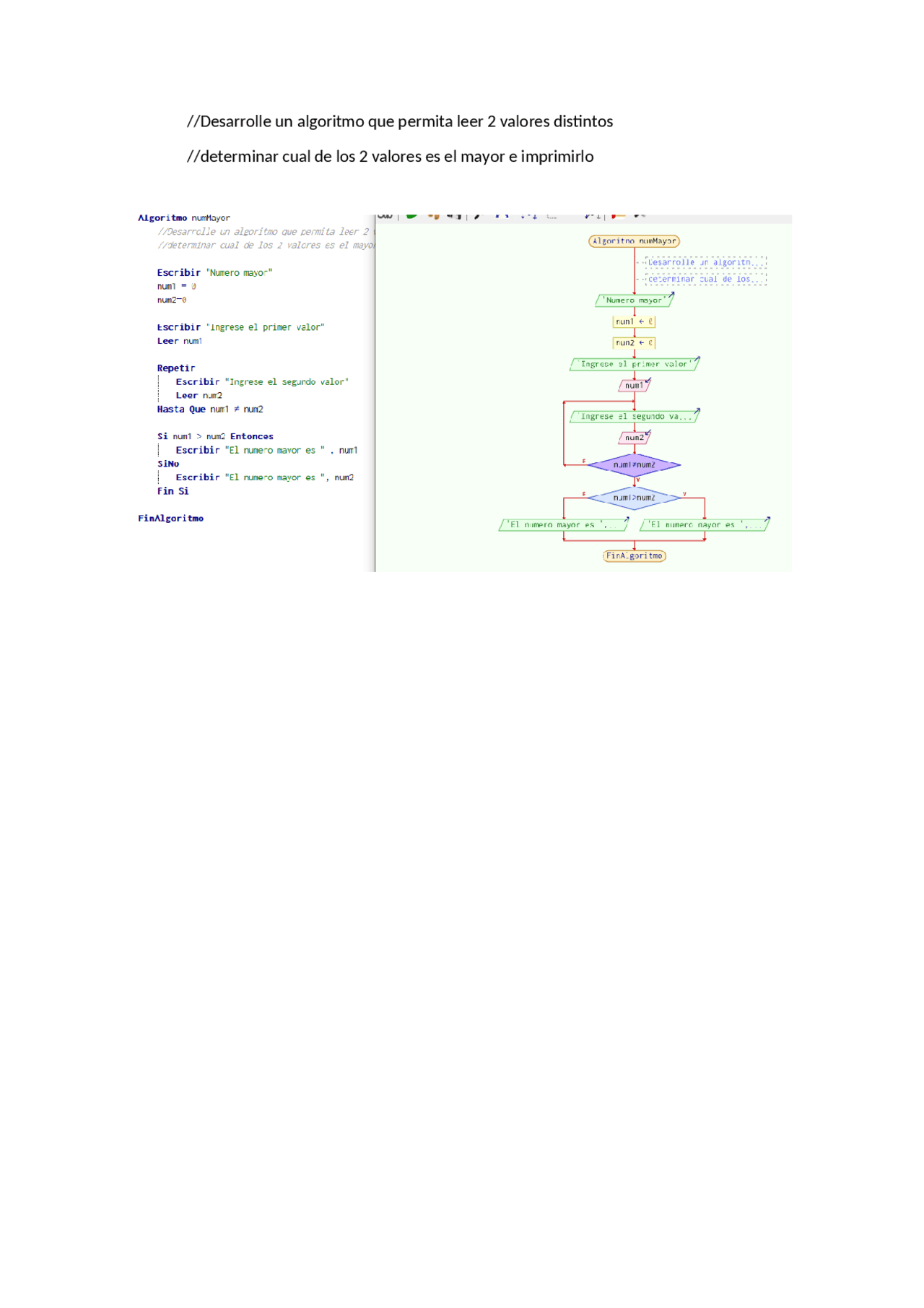 Numero mayor y numero menor | Ejercicios de Programación Informática ...