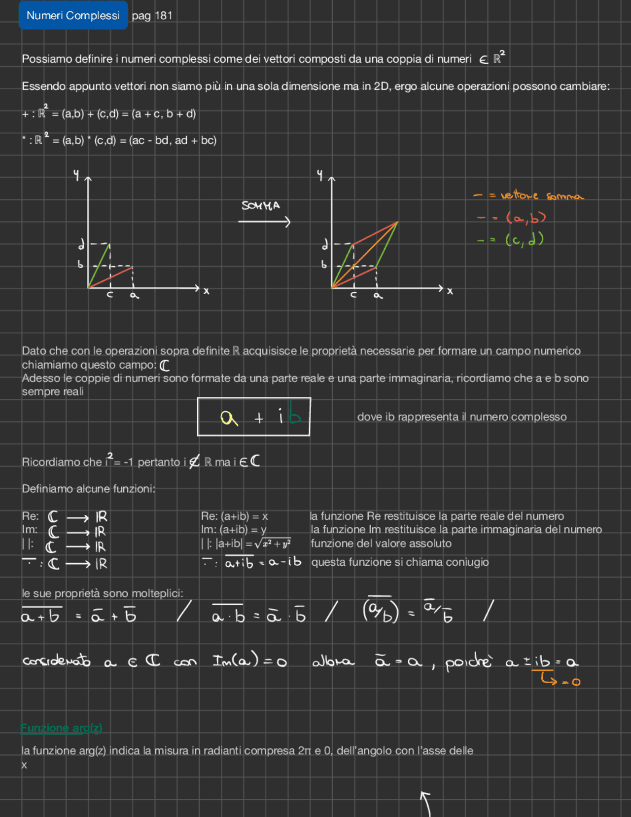 Analisi 1 Numeri Complessi E Formula Di De Moivre Appunti Di