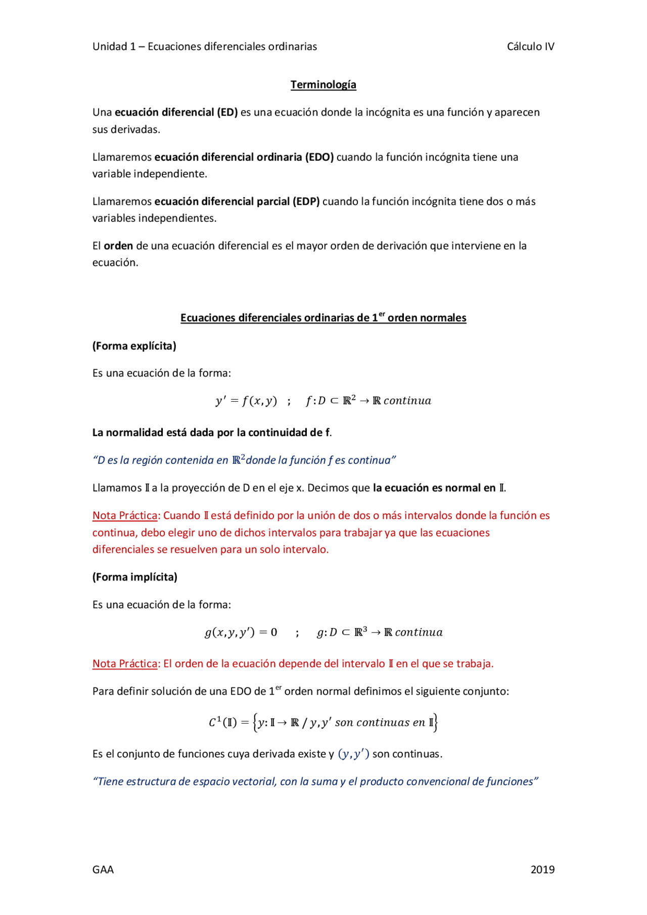 Calculo 4/ED/EDO/EDP | Appunti di Calcolo III | Docsity