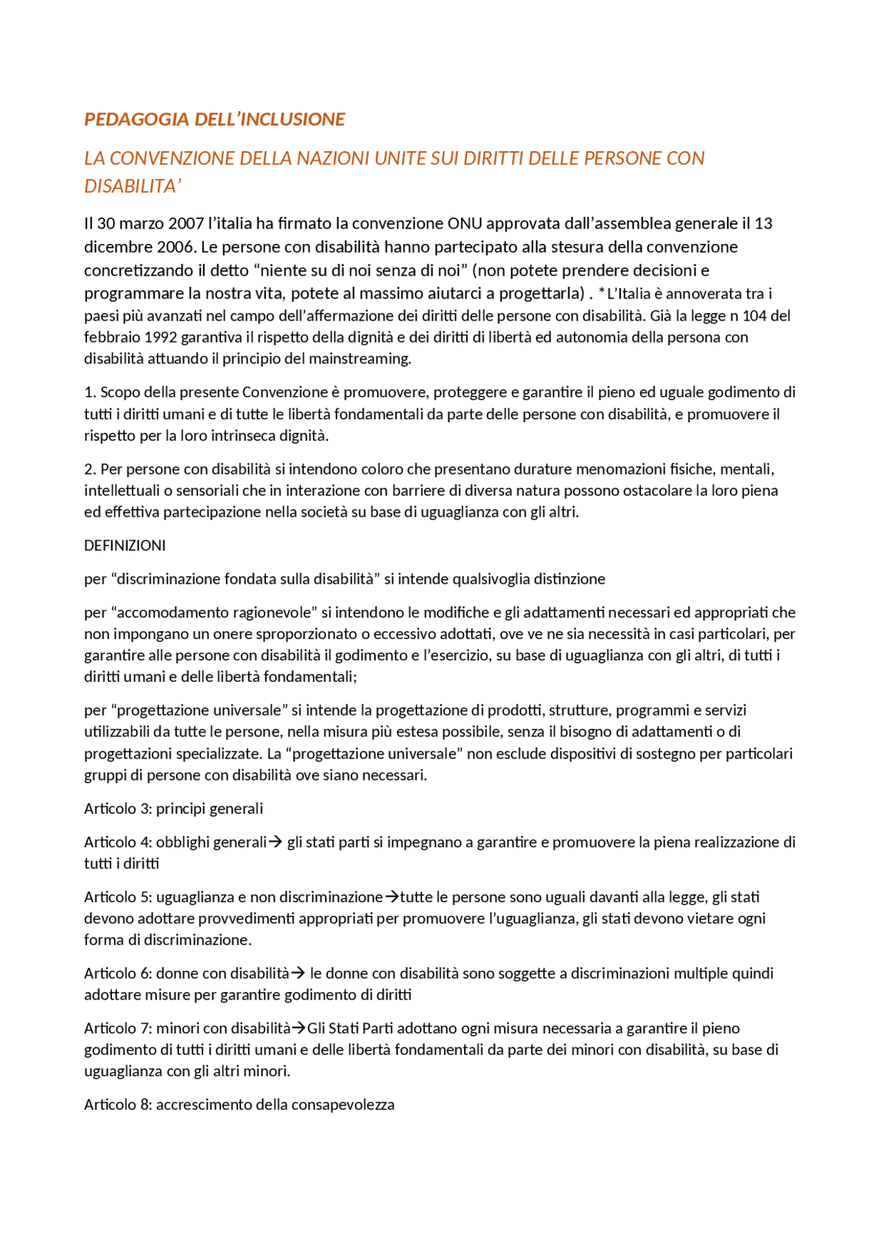 Pedagogia Dellinclusione Schemi E Mappe Concettuali Di Pedagogia