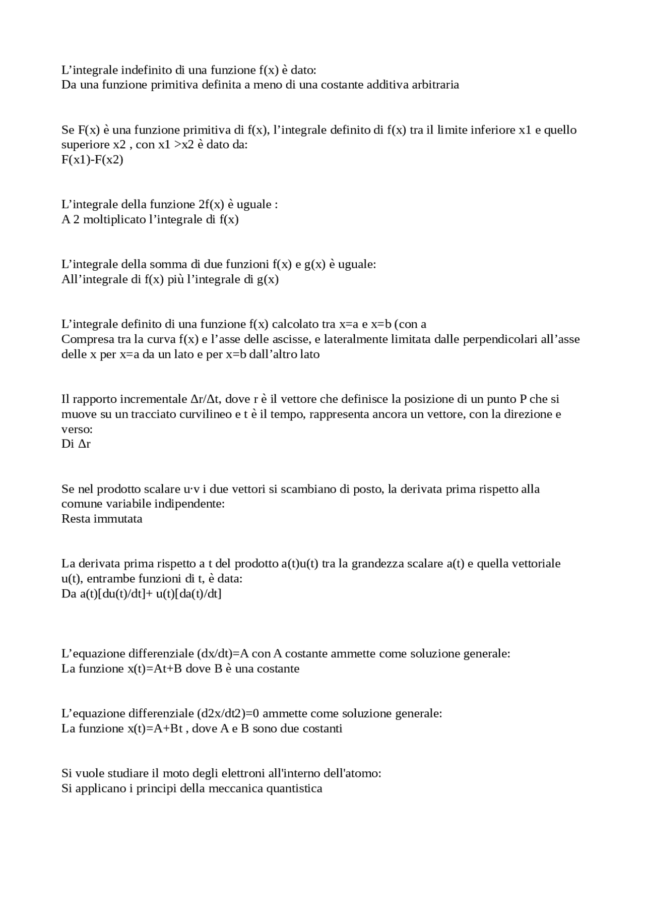 Fisica Risposte Fisica Risposte Fisica Risposte Schemi E Mappe