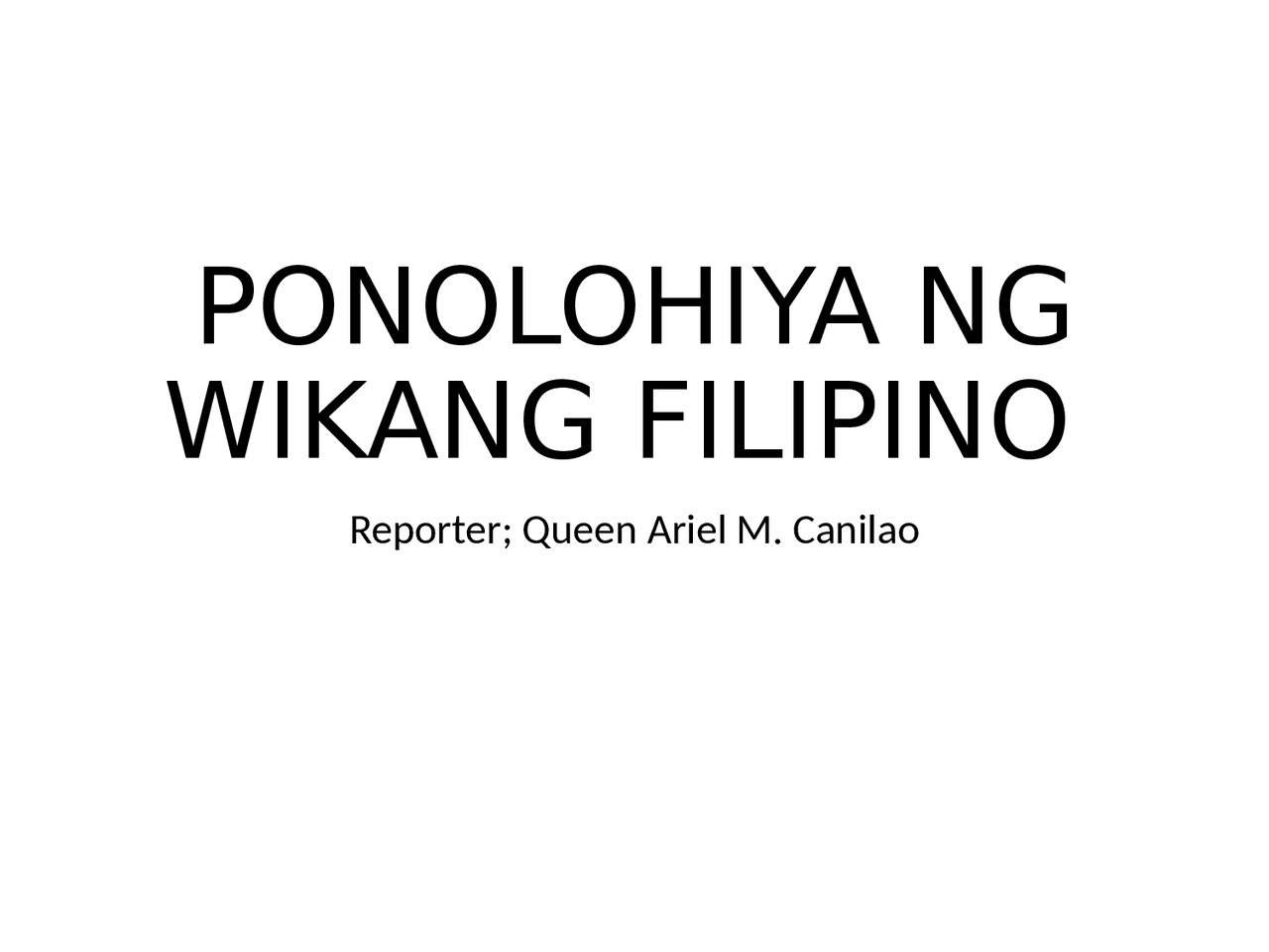 Phonology Filipino Ver | Lecture notes English | Docsity