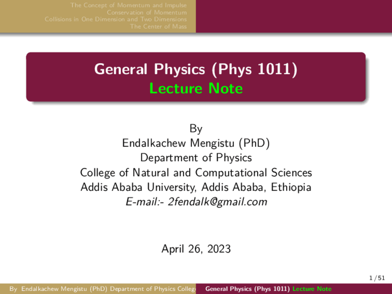 Physics for 1st year students | Summaries Physics | Docsity