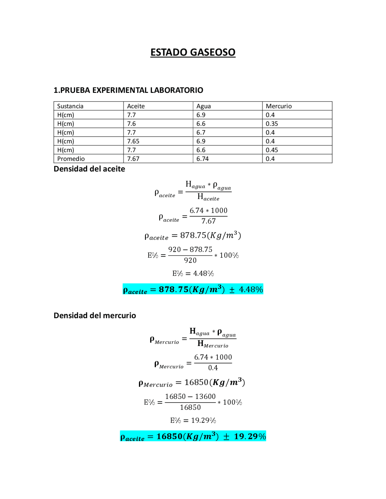 Resumen De Los Gases Apuntes De Química Docsity