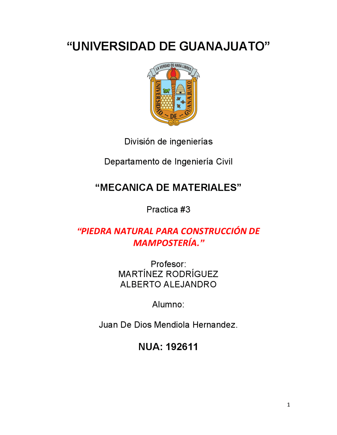 Practica Mamposteria En Contruccion Ejercicios De Mecánica De