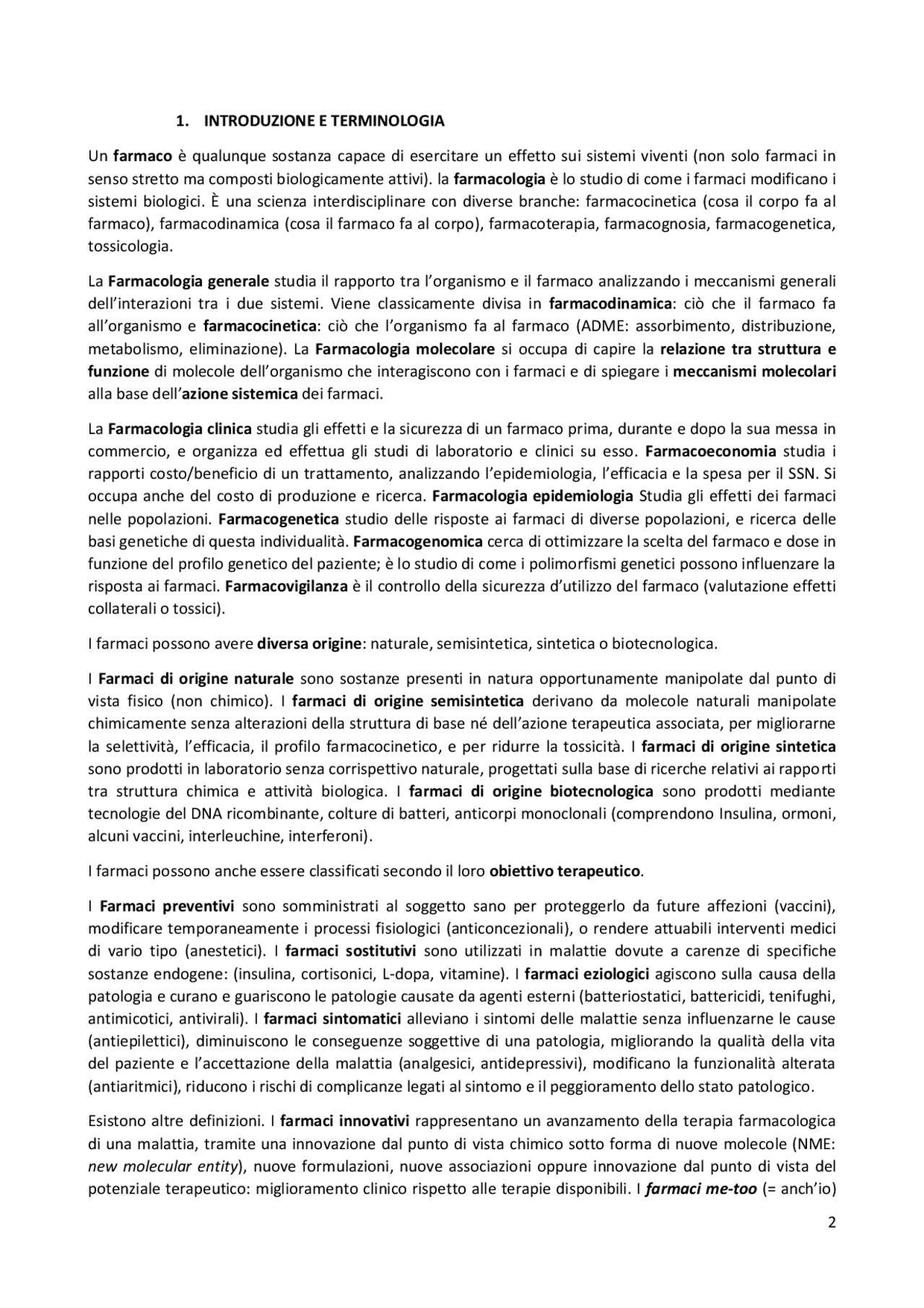 Riassunti Farmacologia Schemi E Mappe Concettuali Di Farmacologia