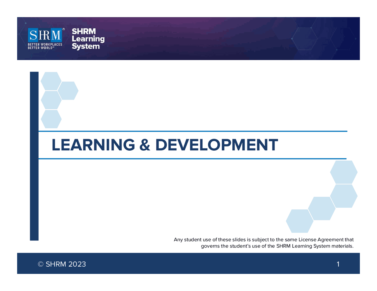 Learning And Development Ppt Exercises Training And Development Docsity