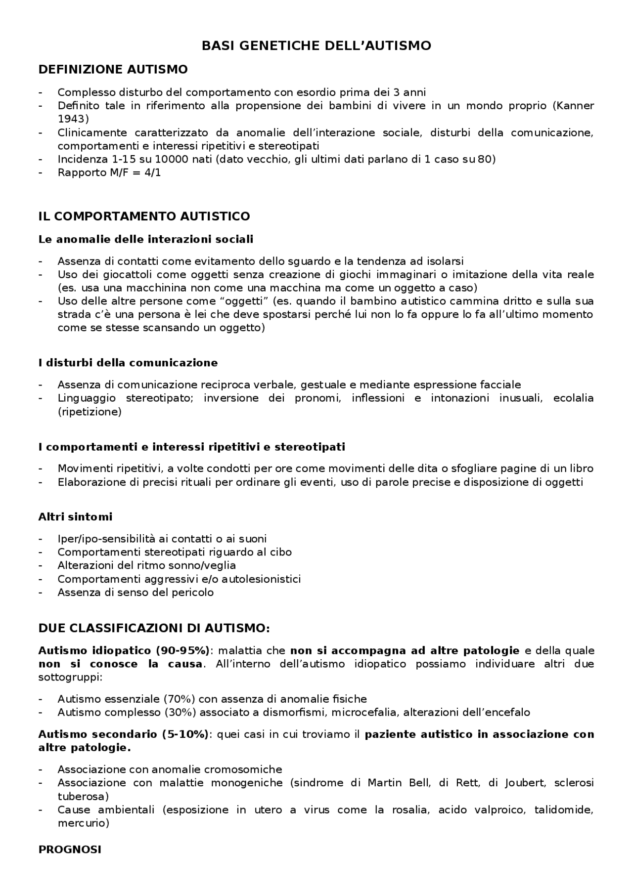 Genetica Modulo Meccanismi Biomedici Appunti Di Genetica Docsity