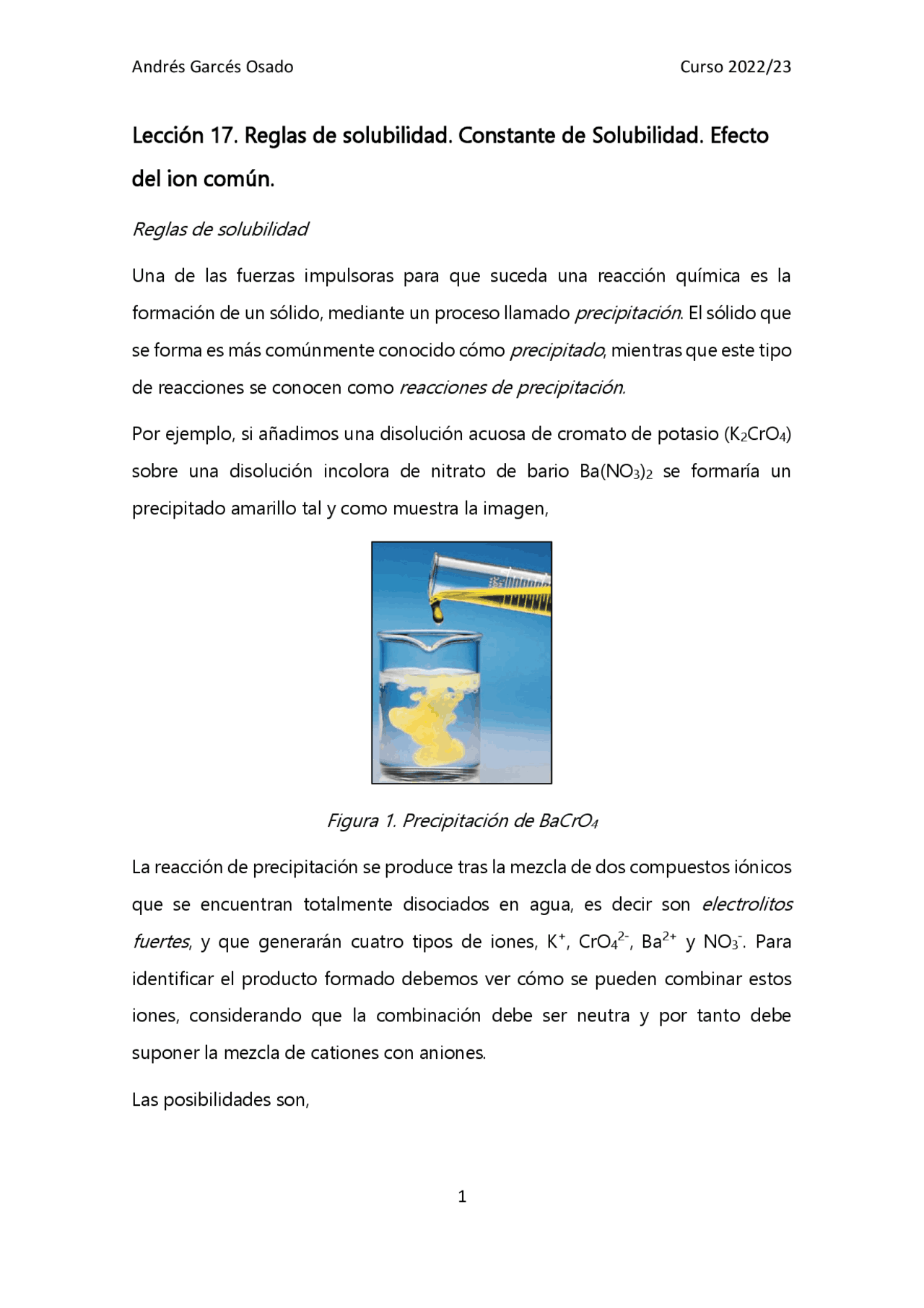 Reglas De Solubilidad