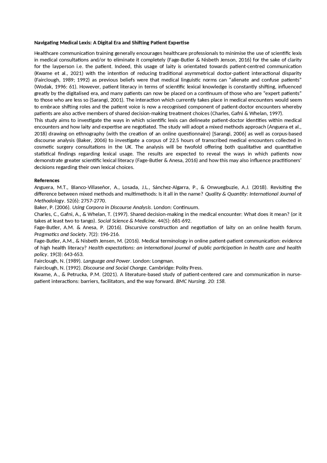 Medical Lexis and Its Importance | Summaries Linguistics | Docsity