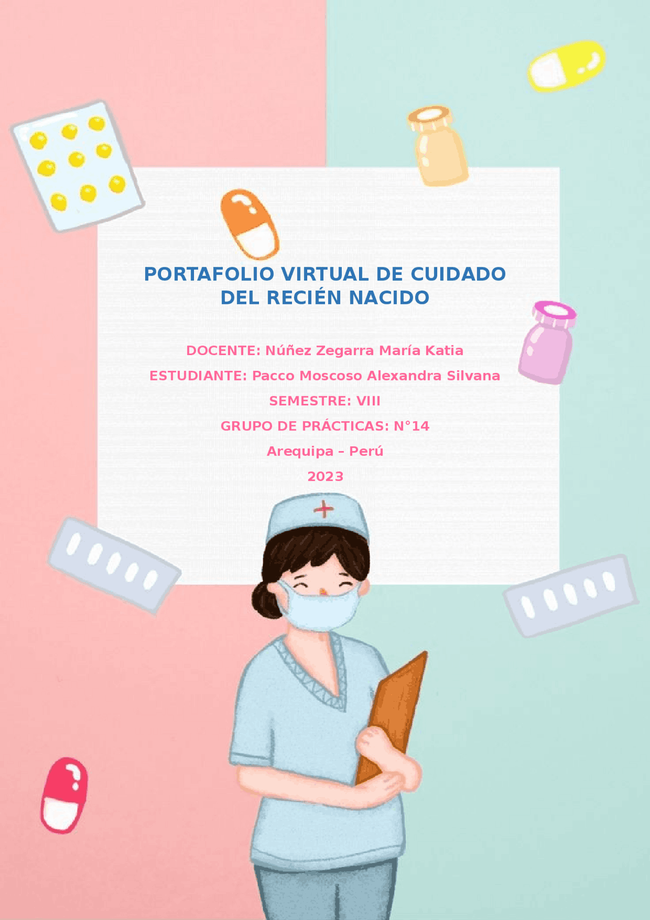 Estructura de PAE guía | Apuntes de Enfermería | Docsity