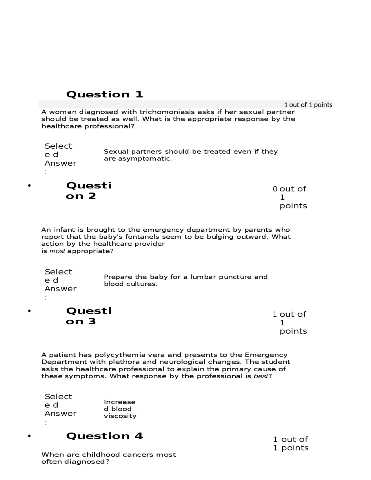 Healthcare Professional Questions and Answers | Exams Nursing | Docsity