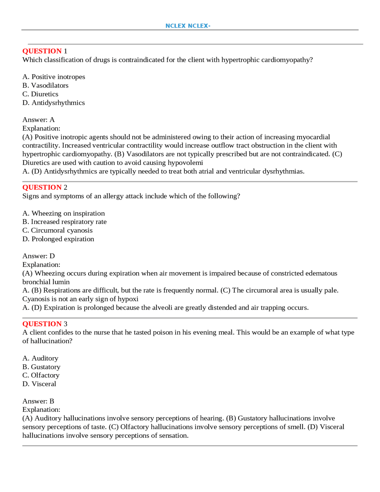 Nurs Fundamental Nclex Exam Questions With Answers 2023 A Success