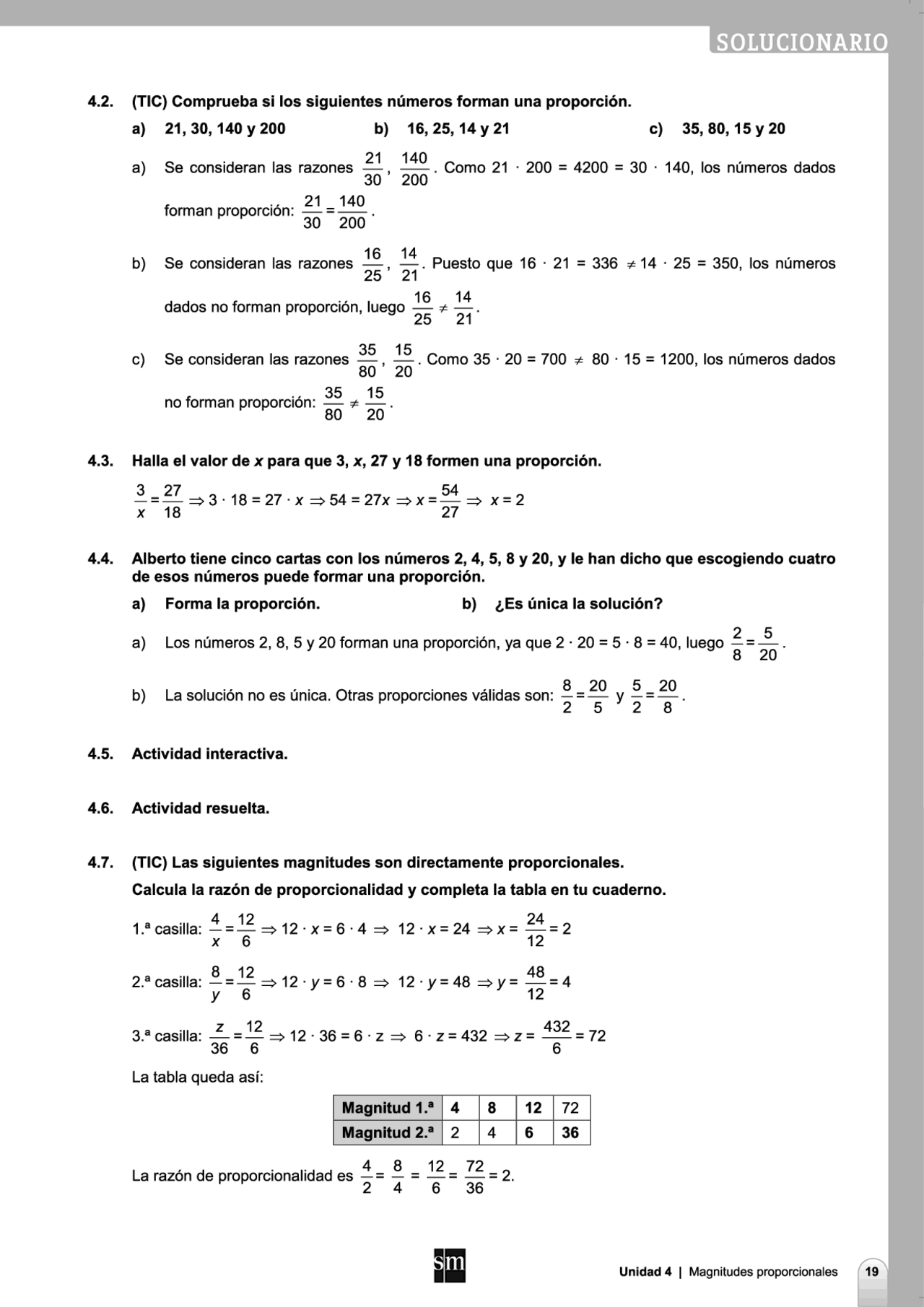 Matematicas Proporcionalidad | Ejercicios de Matemáticas | Docsity