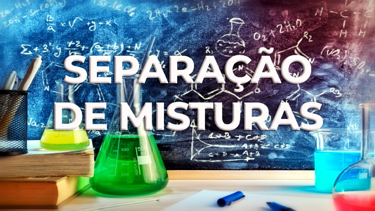 Tipos de separação de misturas | Slides Química | Docsity