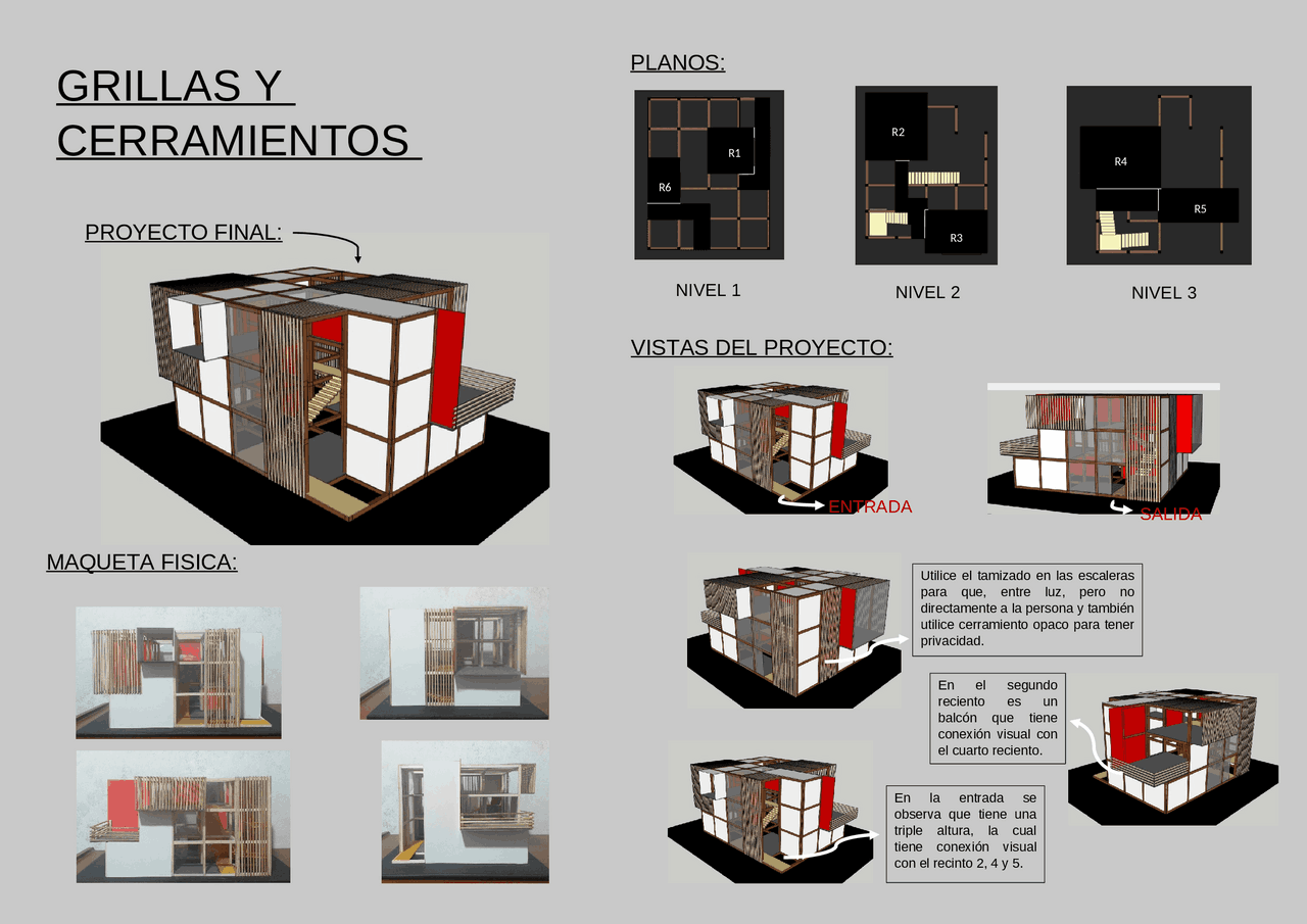 griillas y ceramiento | Ejercicios de Diseño | Docsity