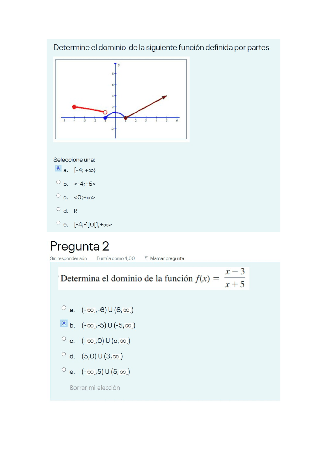 Autoevaluación 01 De Fundamentos De Cálculo Exámenes De Cálculo Docsity