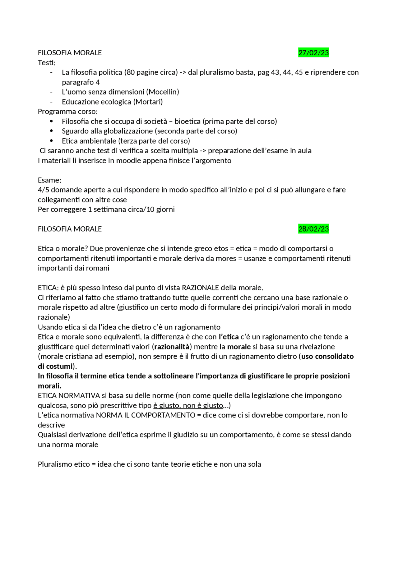 Appunti Integrati Da Slidedocumenti Visti In Classe E Libri Appunti