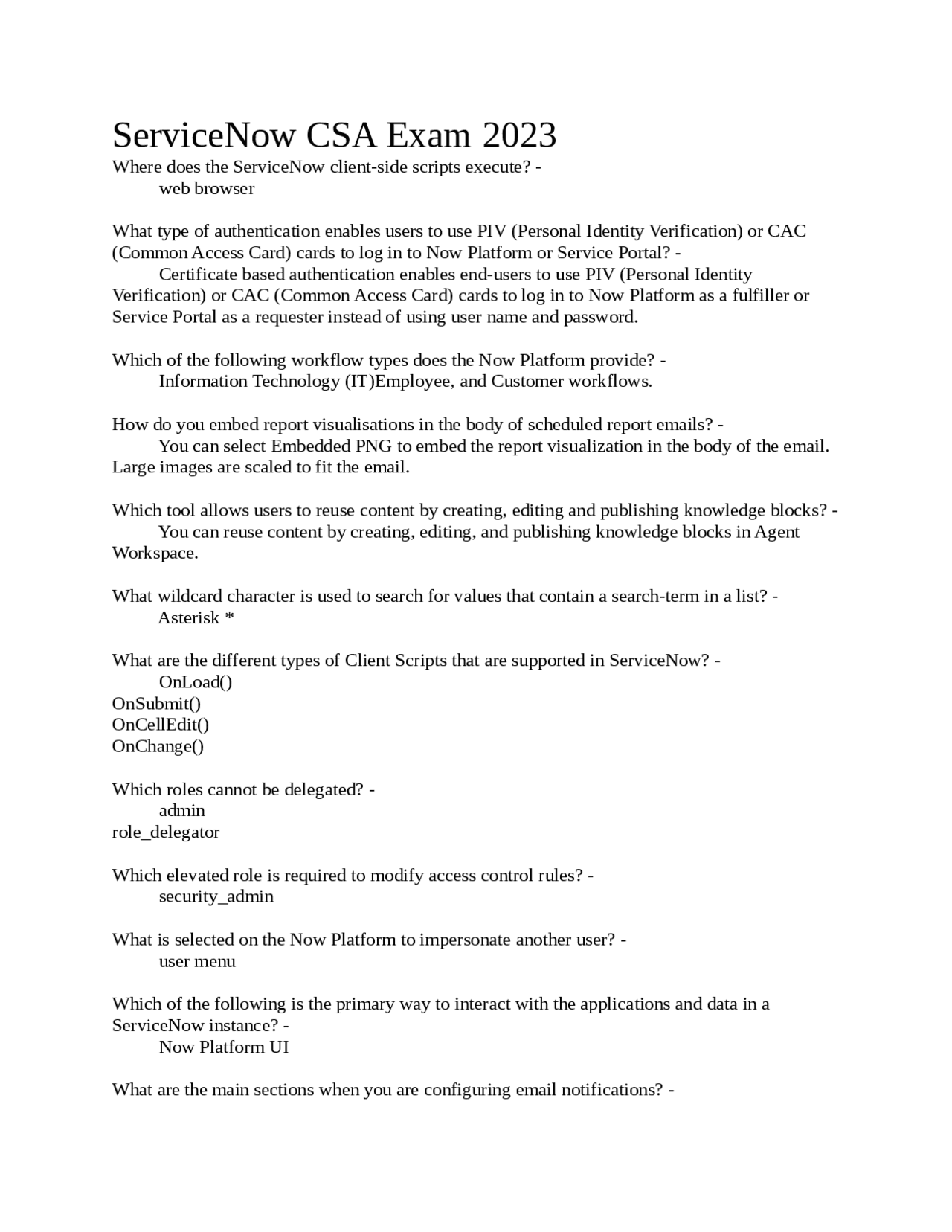 ServiceNow CSA Exam 2023 ServiceNow CSA Exam 2023 | Exams Business ...