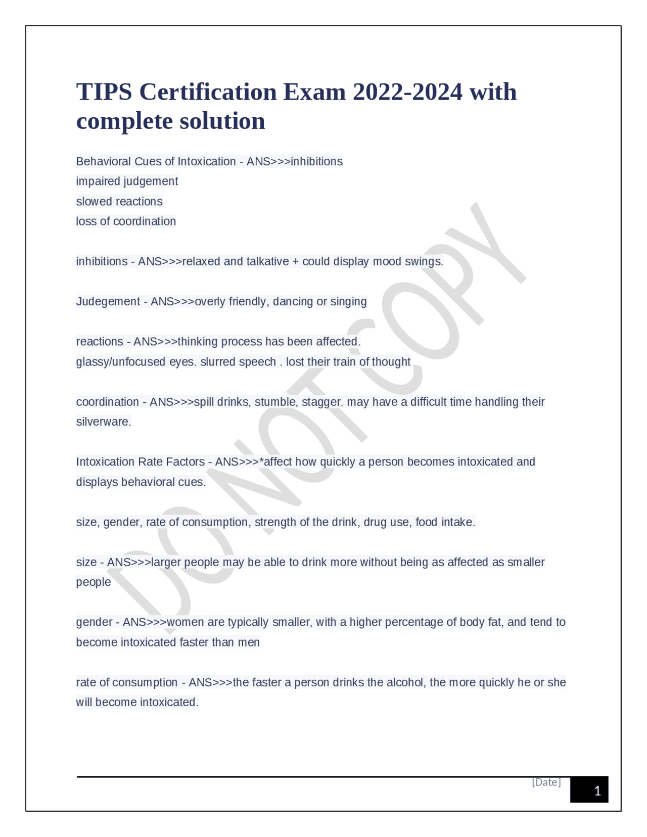 TIPS Certification Exam 2022-2024 with complete solution | Exams Health ... TIPS Certification Exam 2022-2024 with complete solution | Exams Health ...