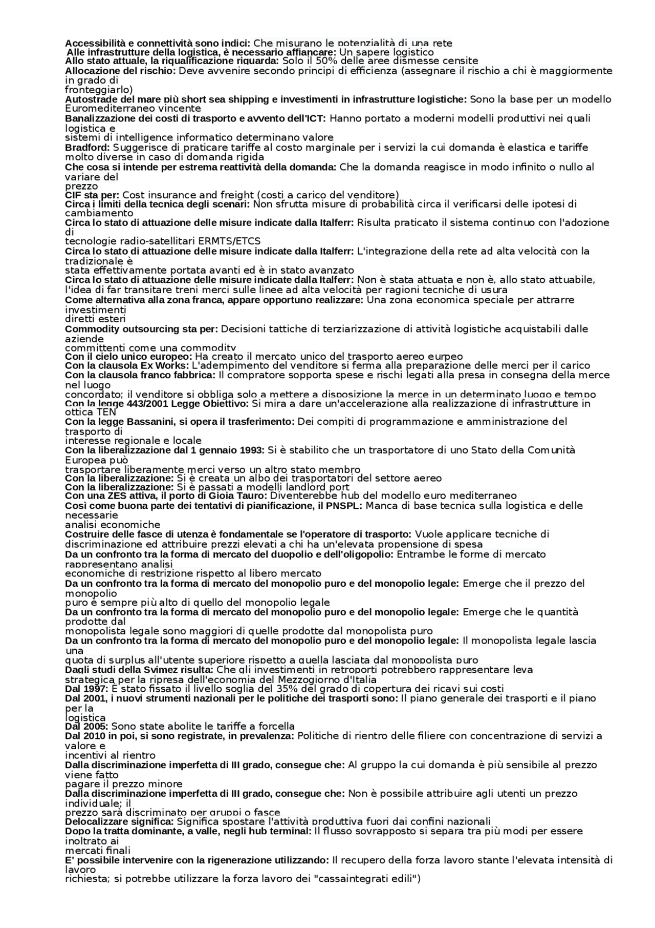 Domande E Risposte Esame Panieri Di Economia Applicata Docsity