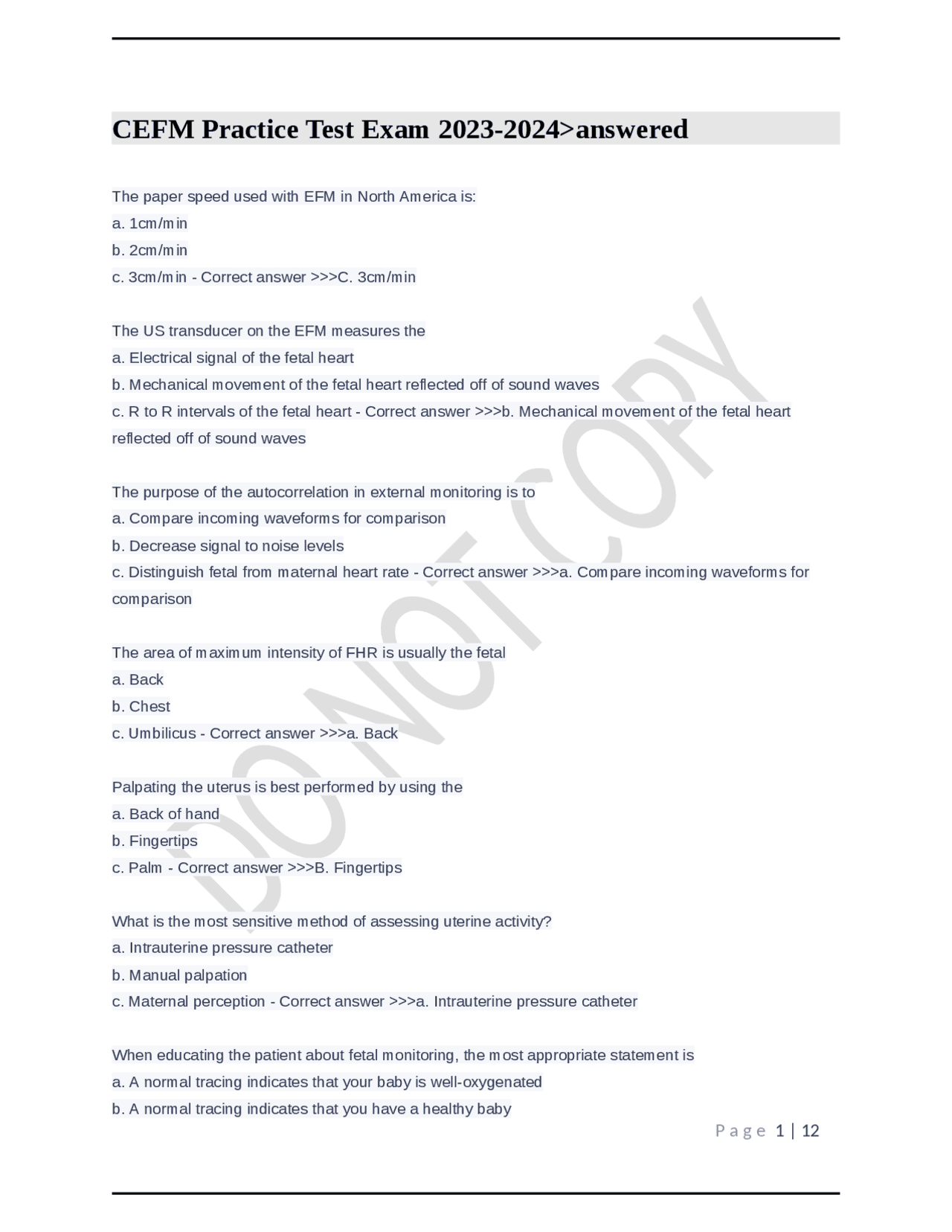 CEFM Practice Test Exam 2023-2024>answered | Exams Company Secretarial ...
