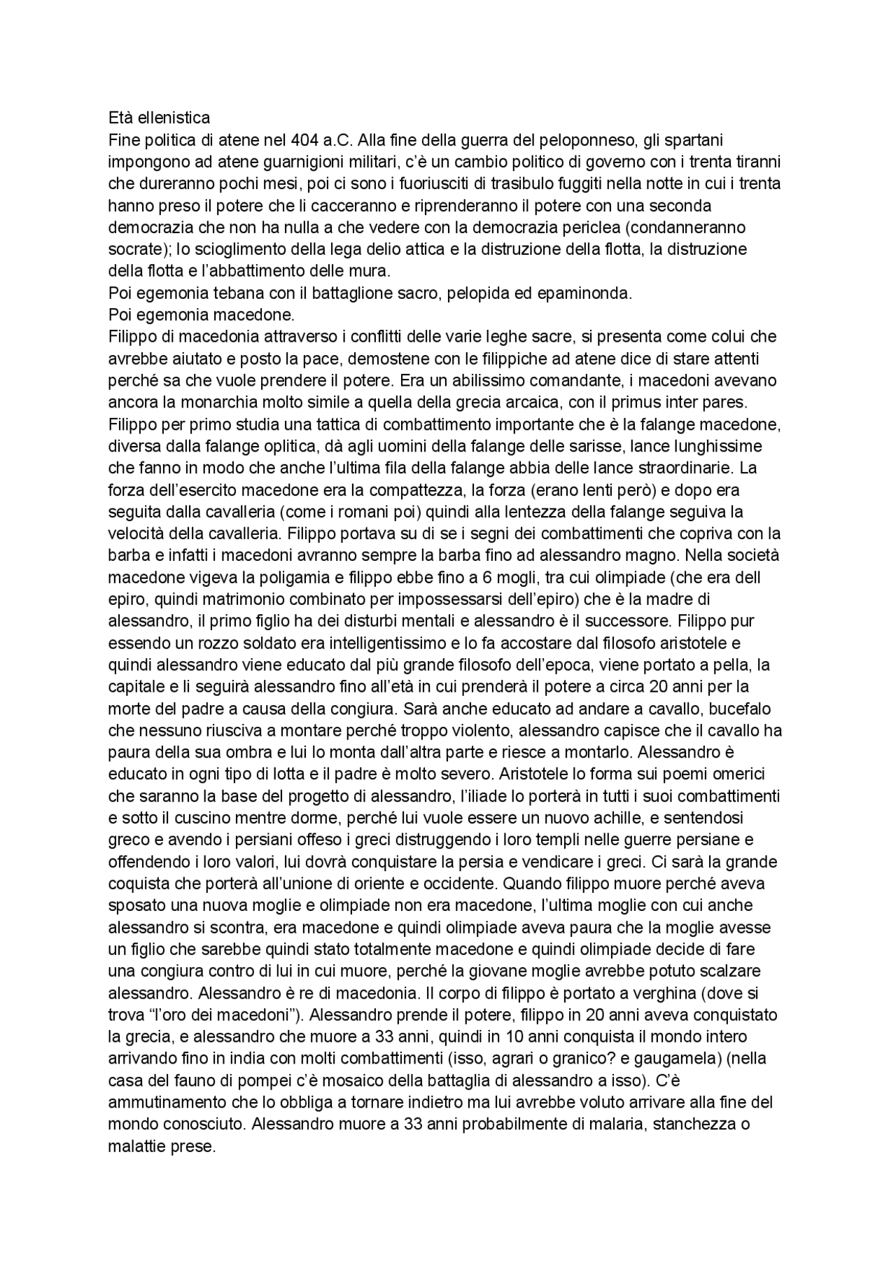 Programma Greco Del Quinto Anno Di Superiori Appunti Di Greco Docsity