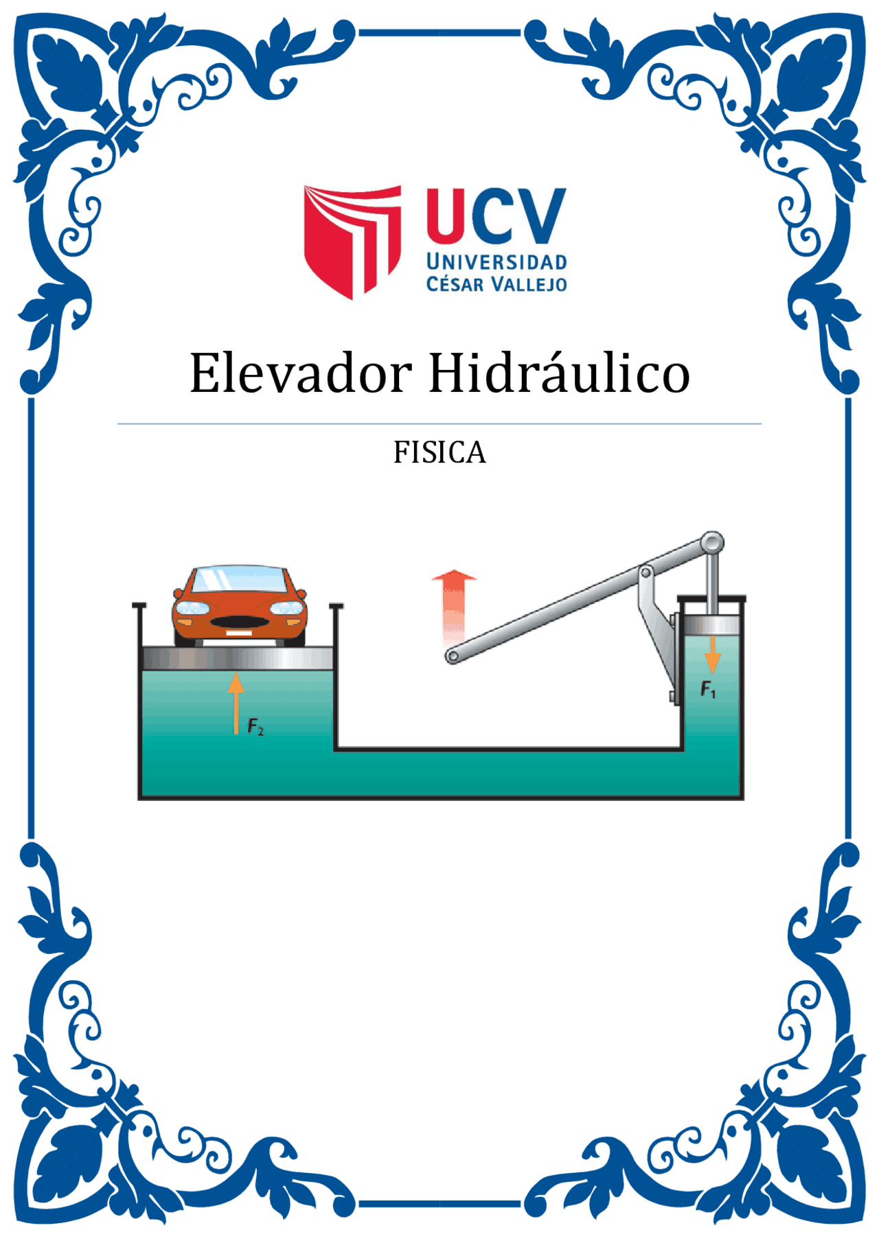 Proyecto elevador hidraulico | Guías, Proyectos, Investigaciones de Física | Docsity