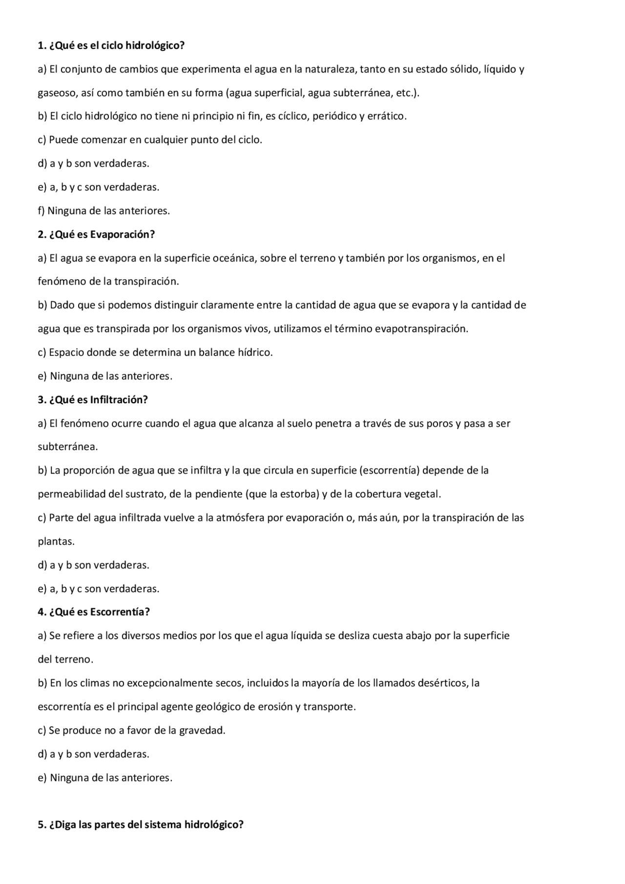 practica califica N°2 | Ejercicios de Hidrología | Docsity